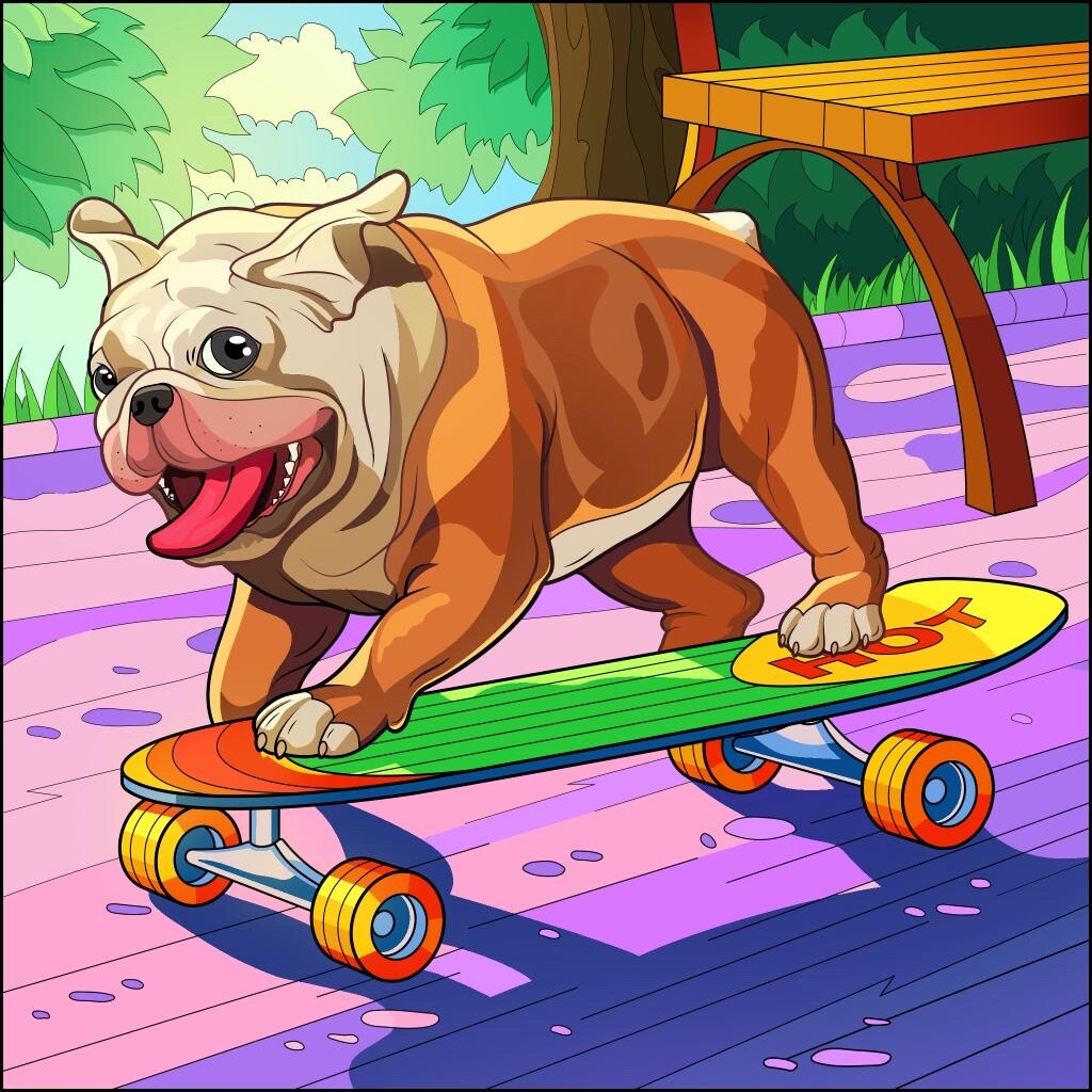 ArtStation - Dog Playing