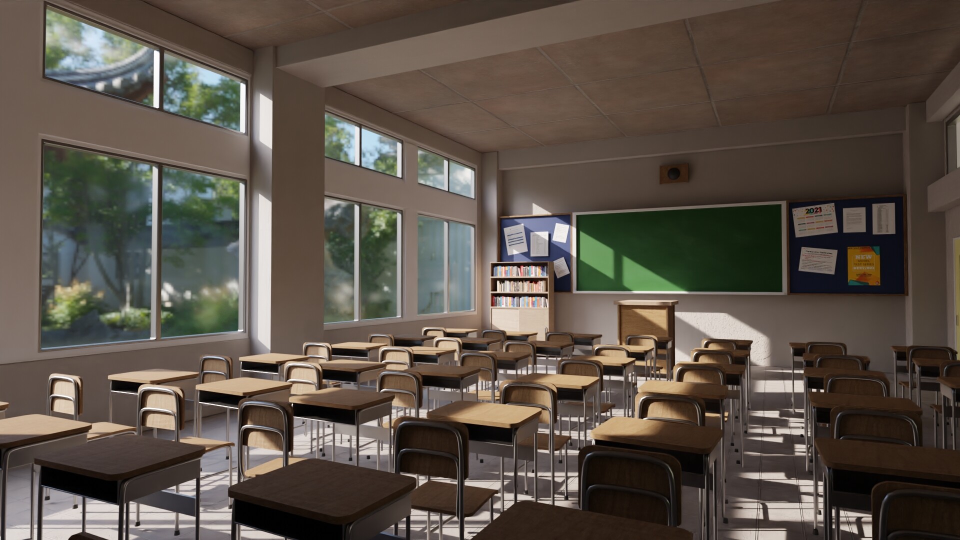 ArtStation - Classroom Interior