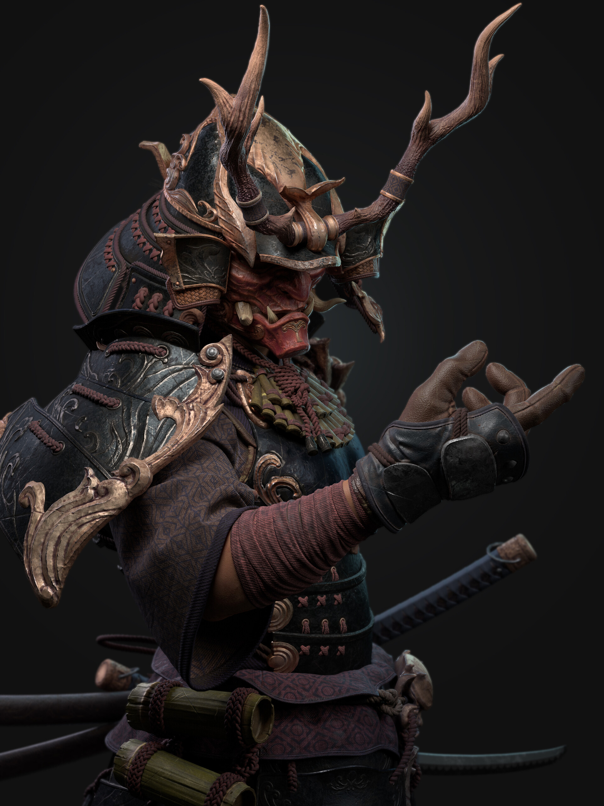 ArtStation - The sea Samurai