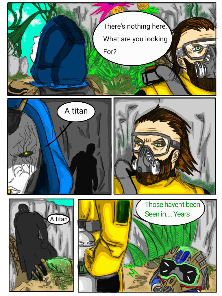 ArtStation - what are you looking for, first page of my apex legends comic