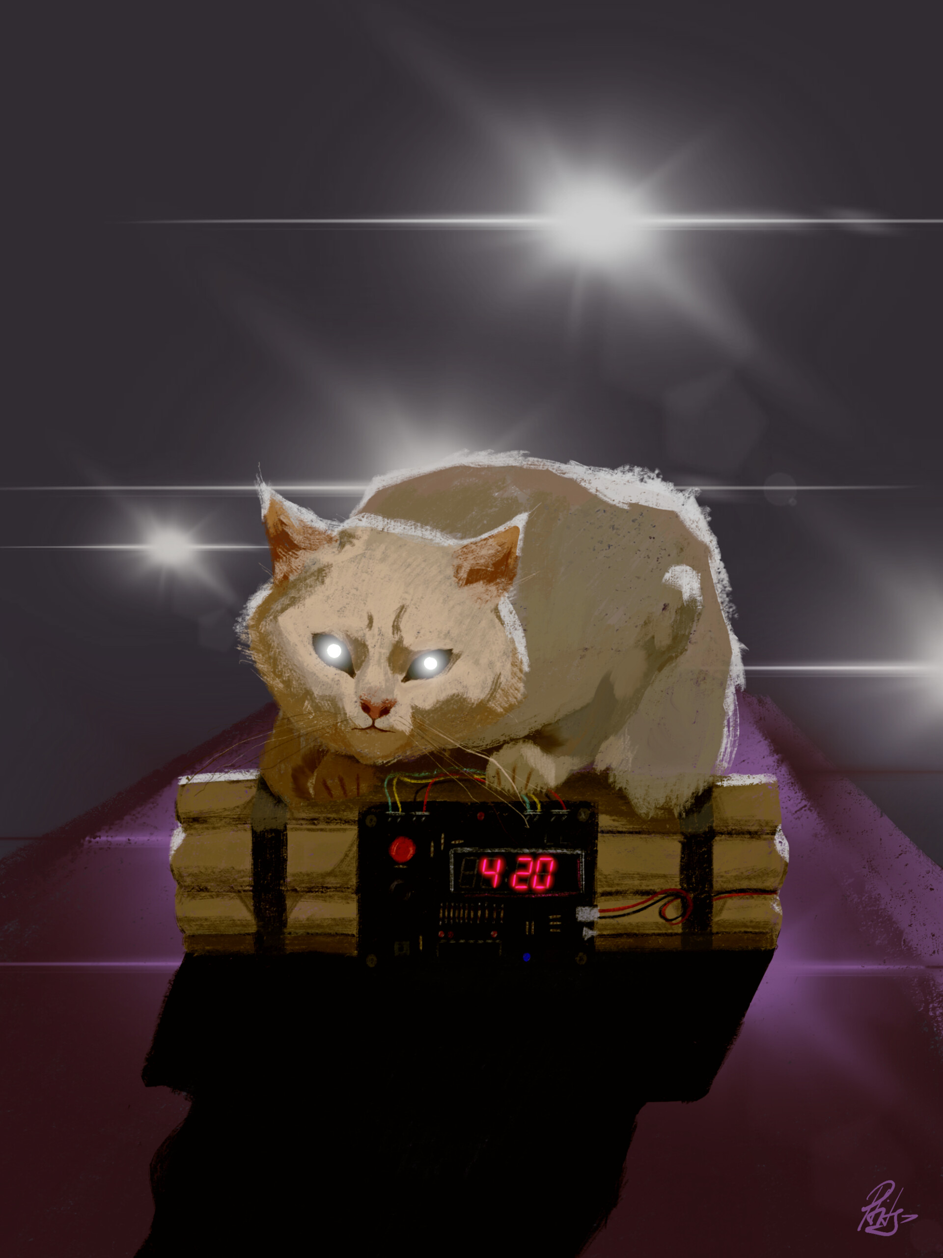 ArtStation - The cat is a villain.