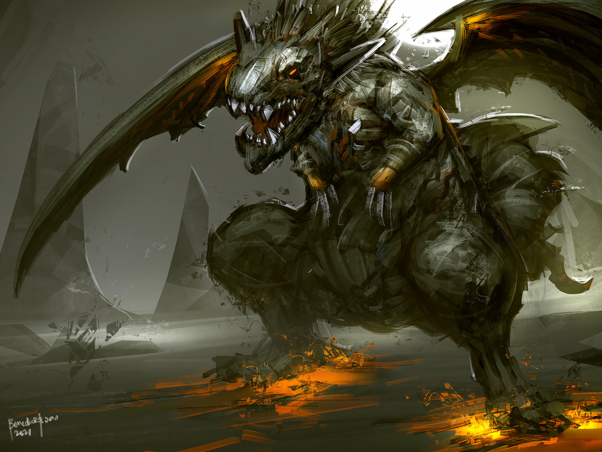 ArtStation - Dark Dragon Primal