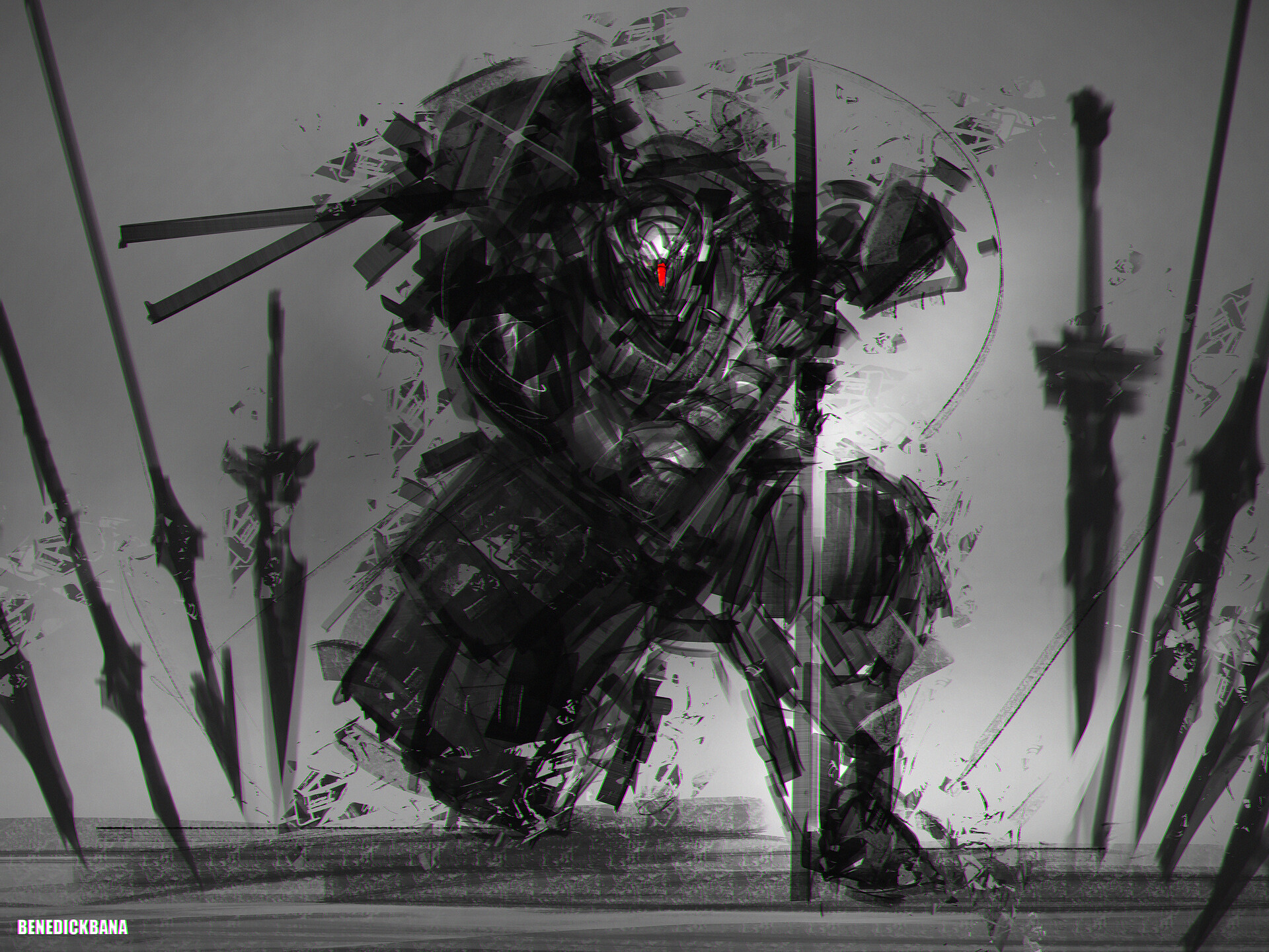 ArtStation - Speedpaint Darkfall Armament