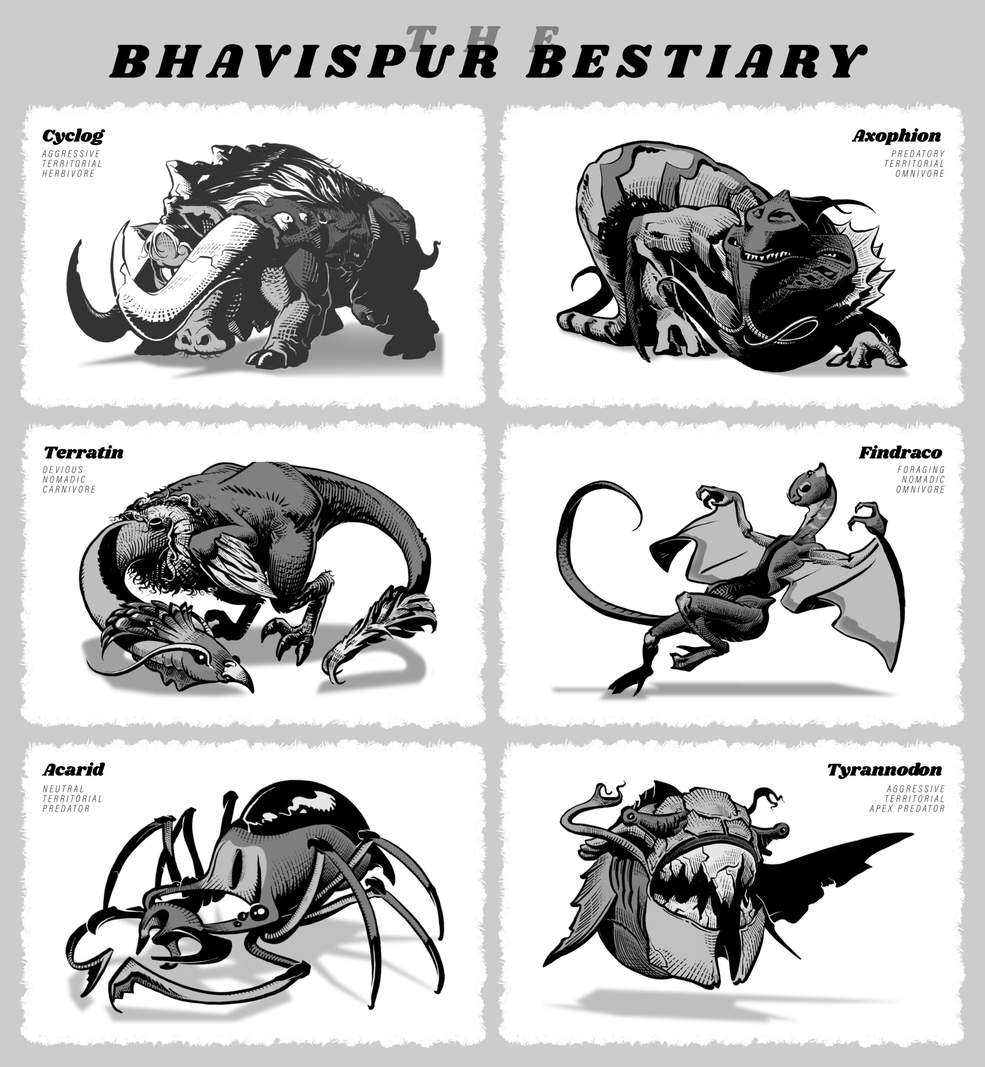 ArtStation - The Bhavispur Bestiary