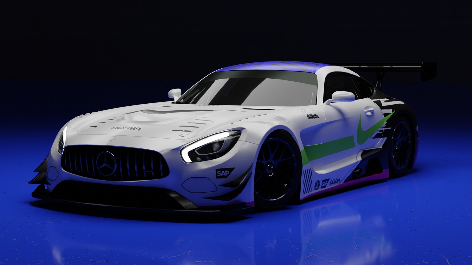 HONGWORKS Design - Mercedes AMG GT GT3 Nike livery