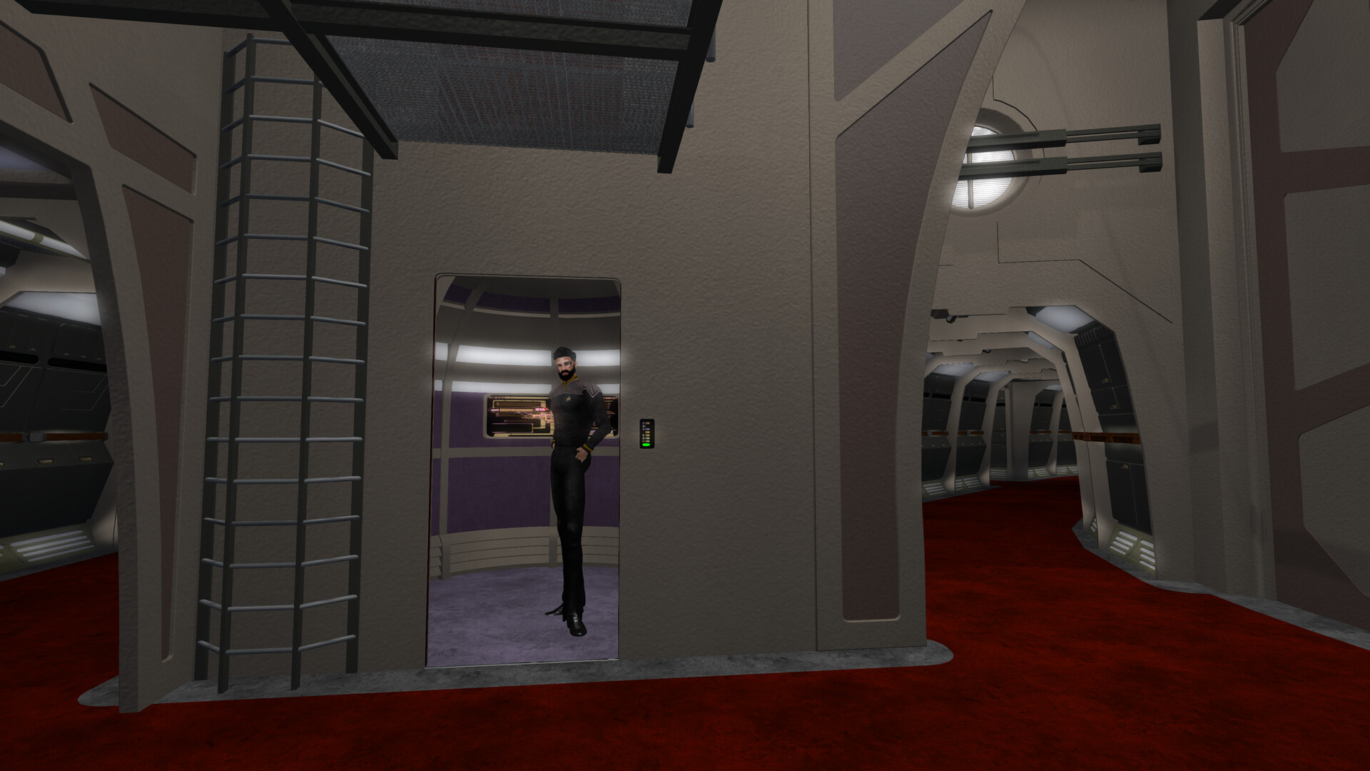 ArtStation - Enterprise E Sovereign Class Engineering Hall Area