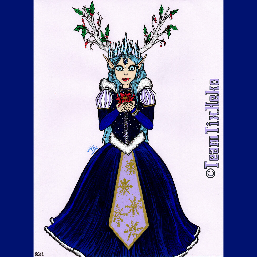 ArtStation - "Winter Queen" (2021) by Tix