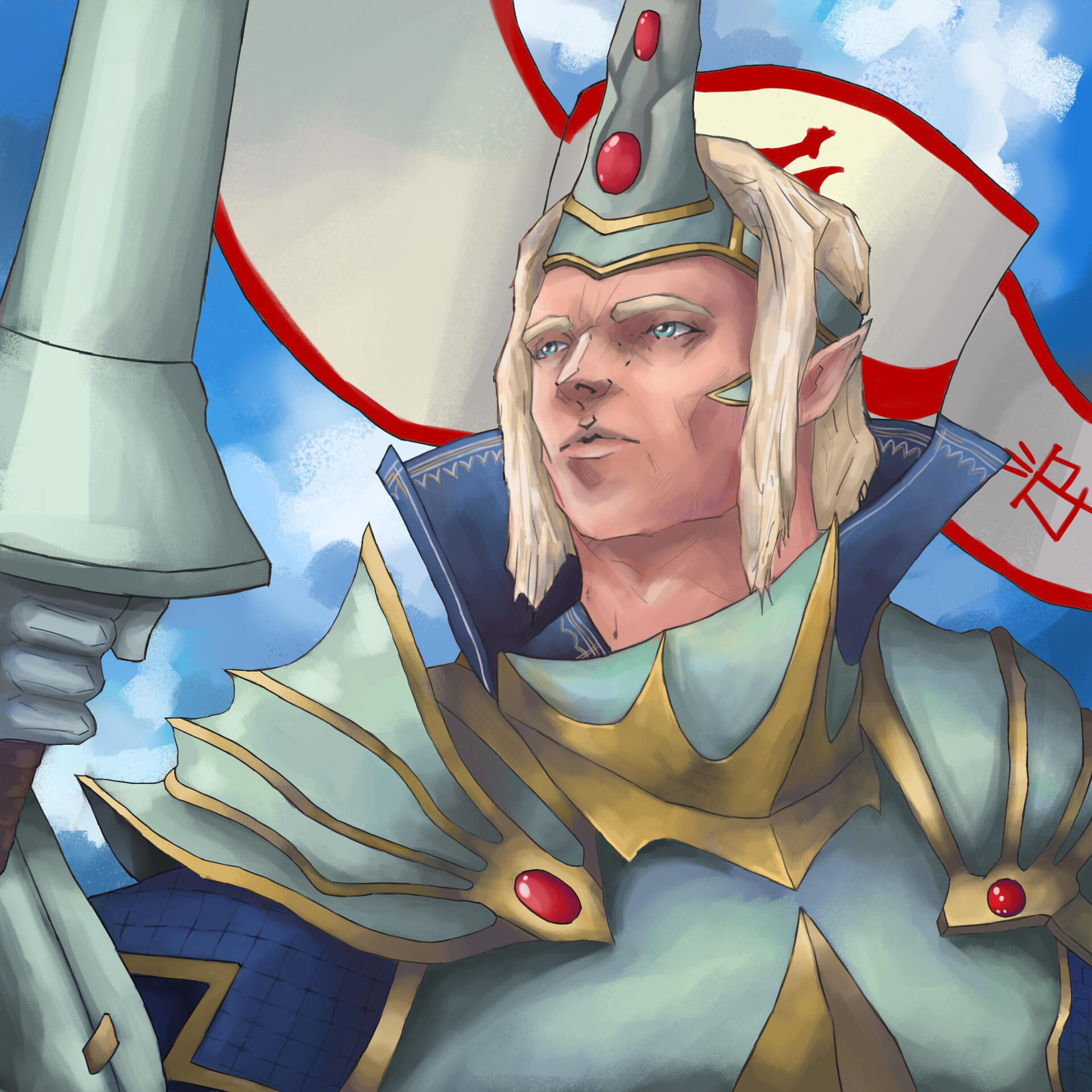 ArtStation - Imrik lord of Dragons I Warhammer fantasy art