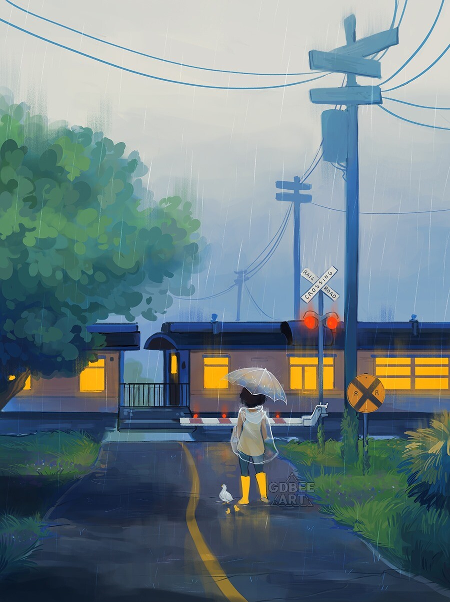 ArtStation - Rain Train