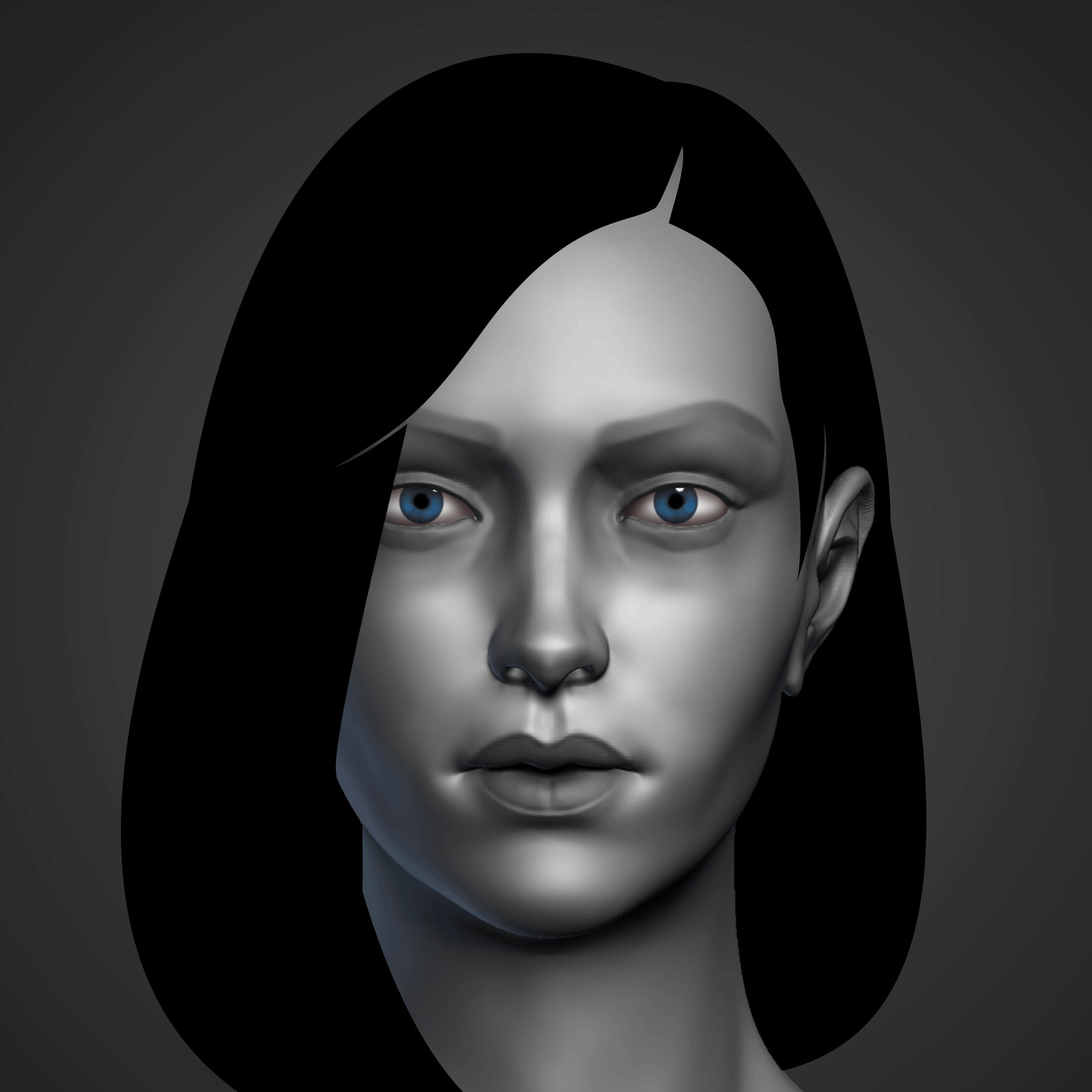 ArtStation - Female anatomy study / Head, Vova Paukov
