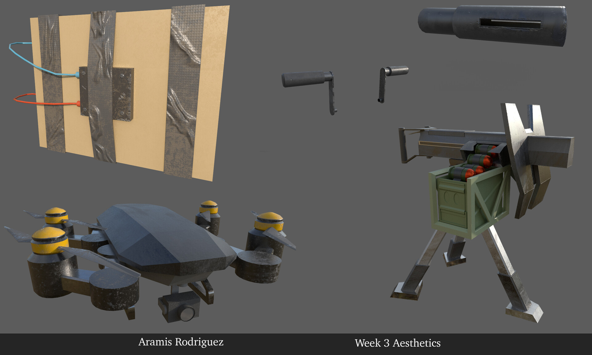 ArtStation - Project Ace Prop Work