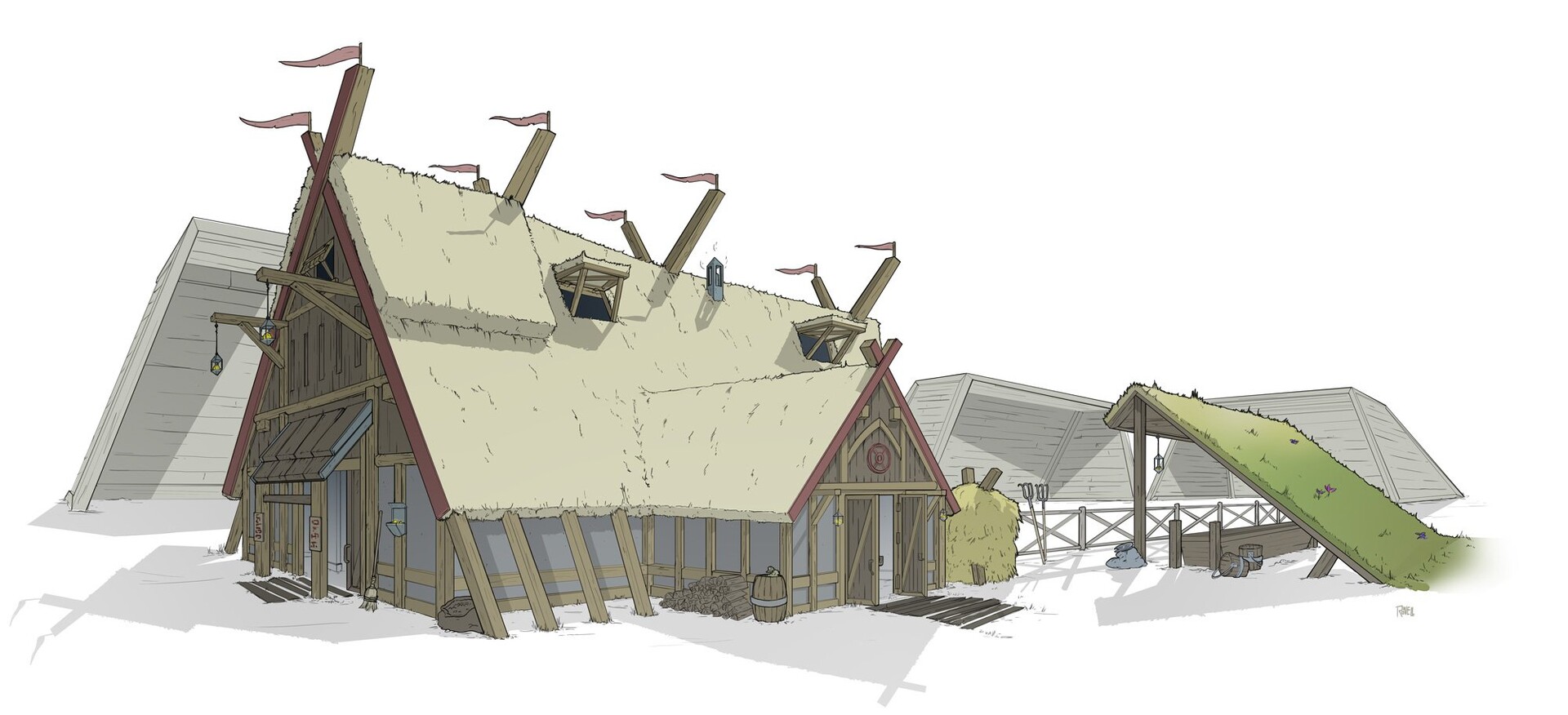 ArtStation - Stables and Blacksmith | Sopheim