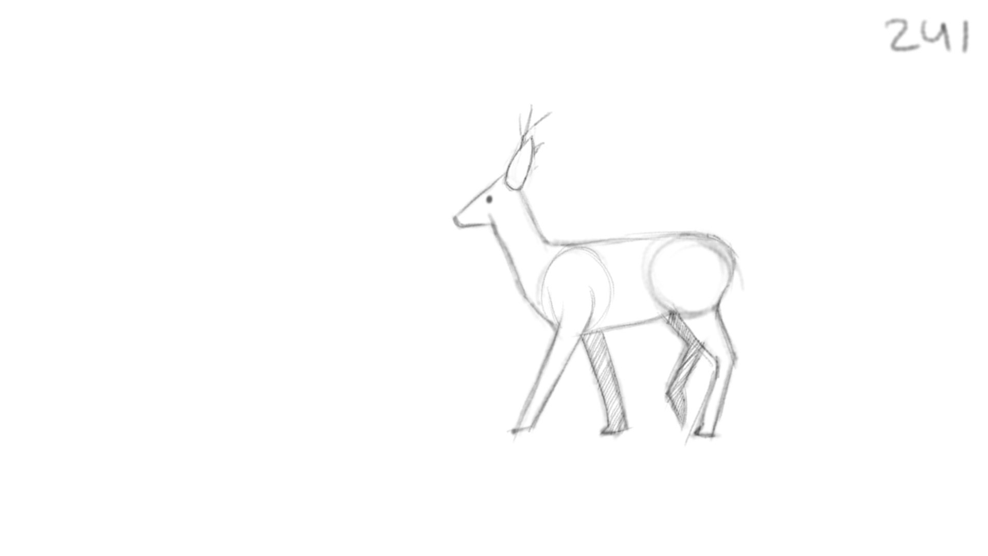 Deer Walk Cycle By Deer Running Motion Frames Silhouettes Vector