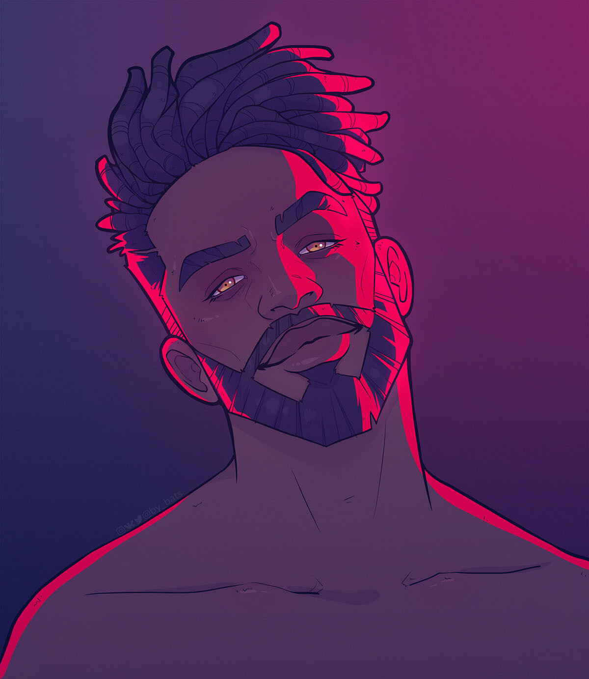 ArtStation - neon man