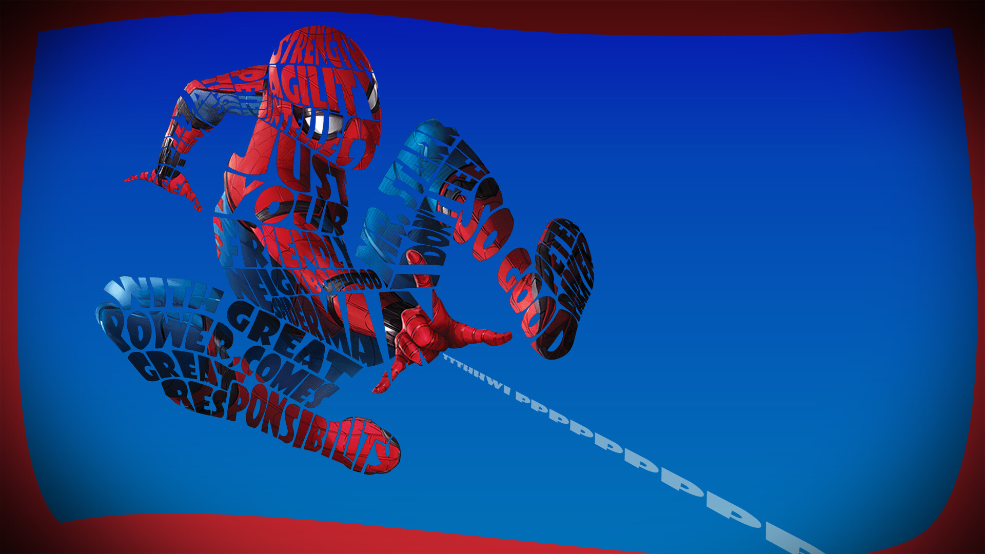 ArtStation - Art - Spiderman Text Wrap