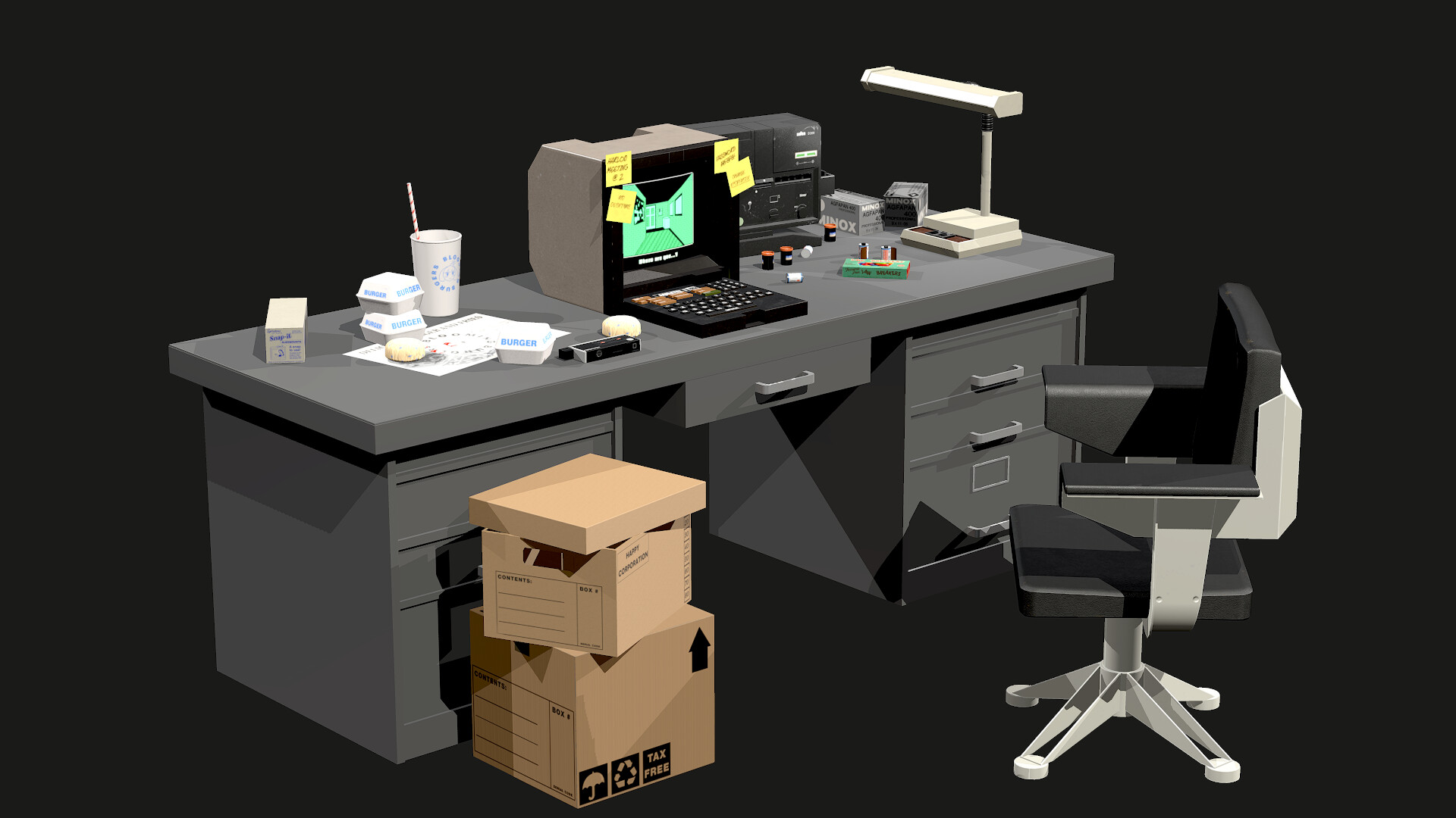 ArtStation - Office Desk
