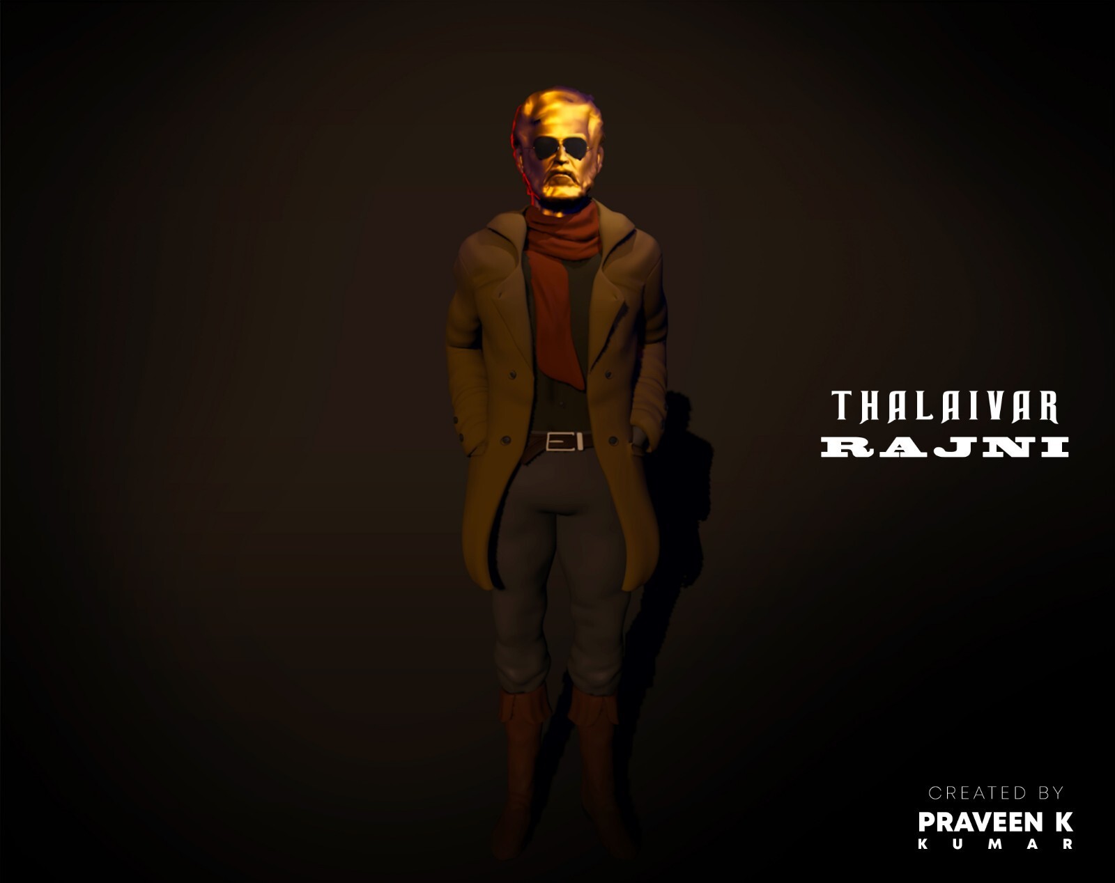ArtStation - Superstar Rajinikanth 3D Model