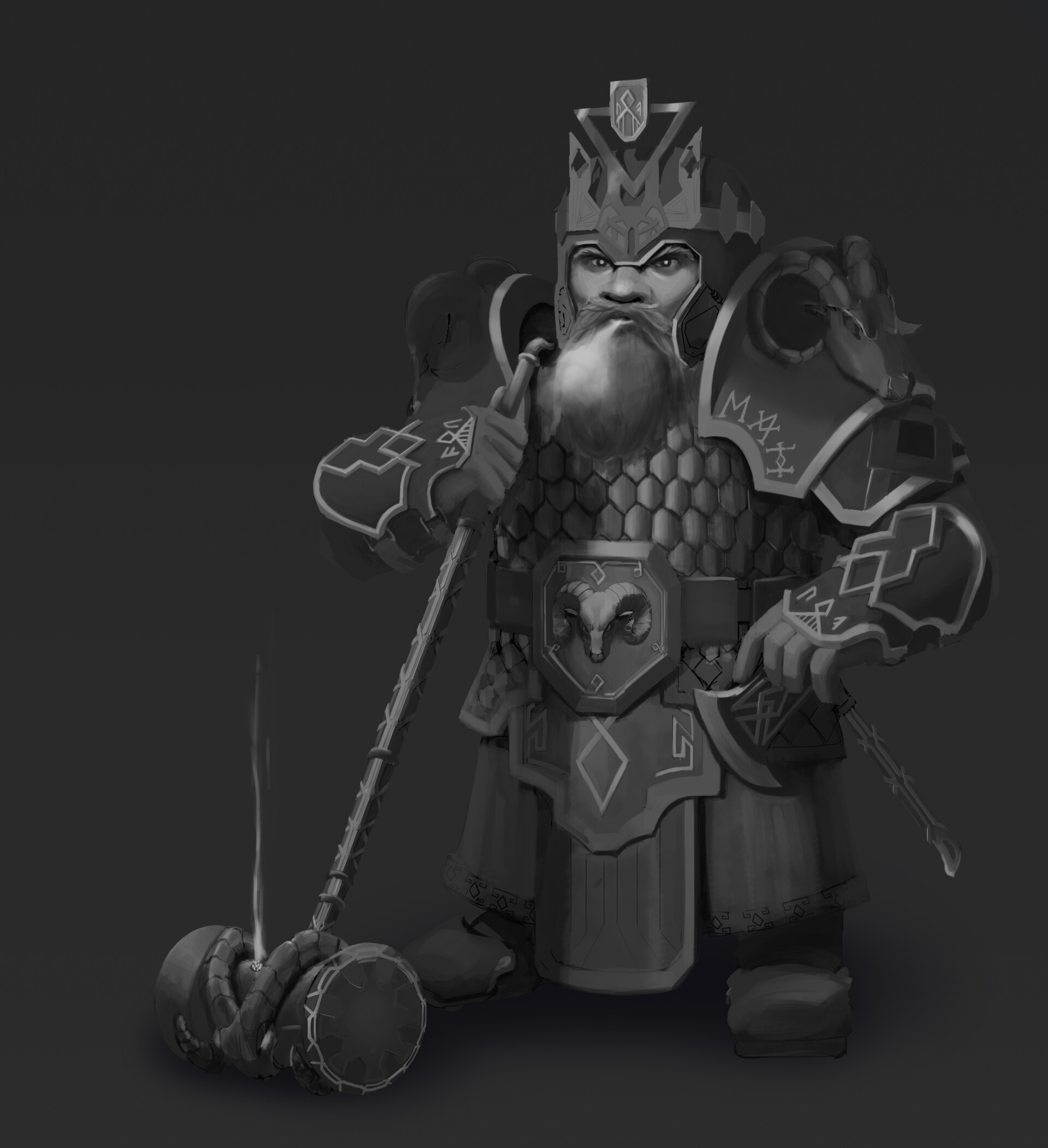 ArtStation - DnD character with combat smoking pipe