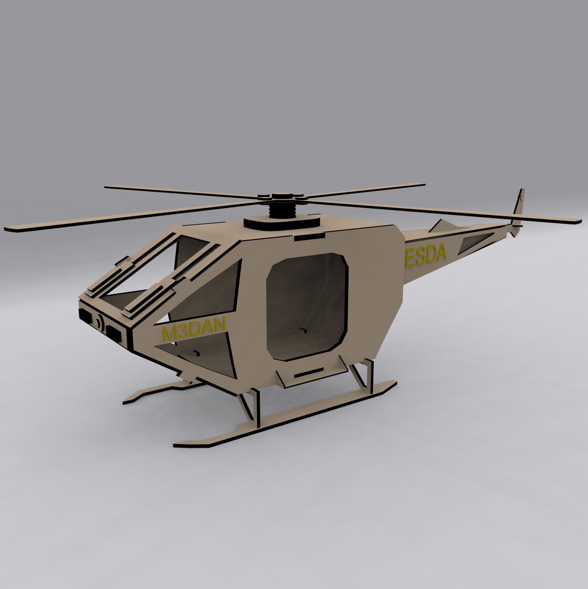 Papercraft Helicopter
