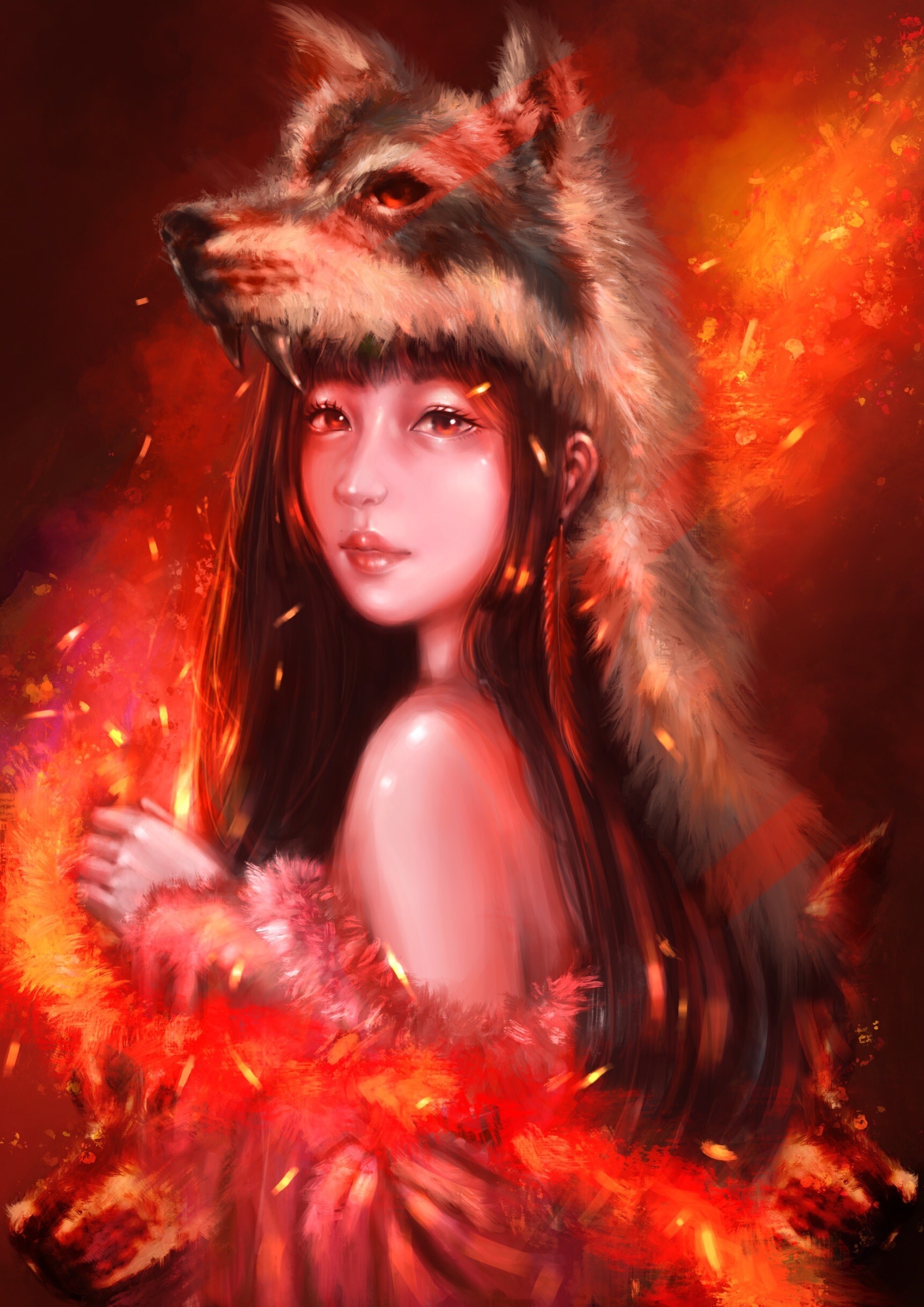 ArtStation - wolf princess (Whana)
