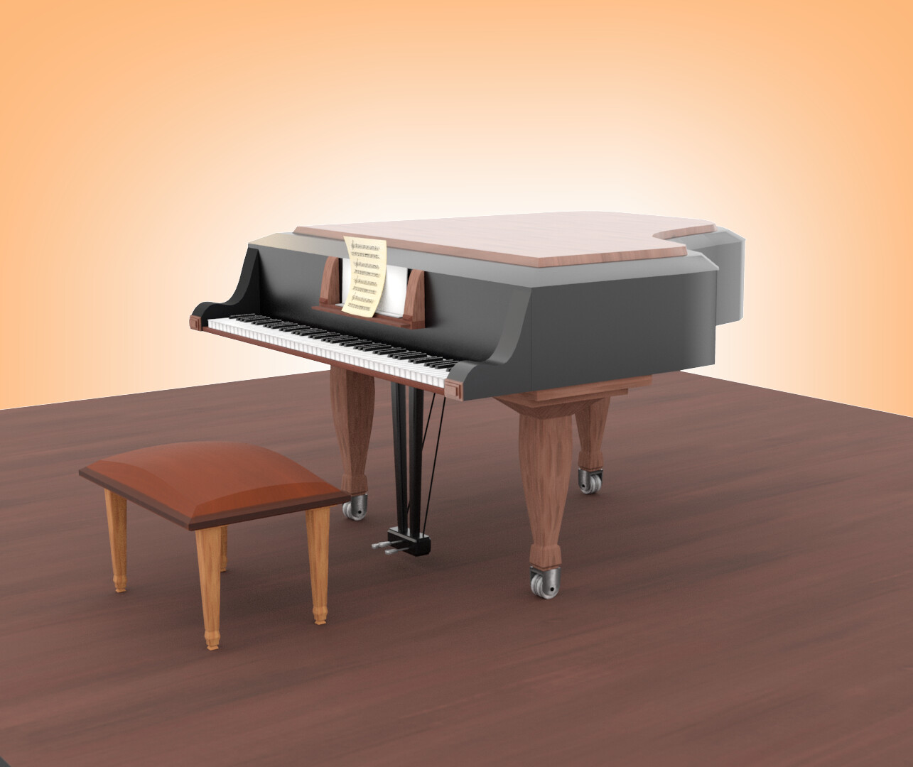 ArtStation - Piano asset