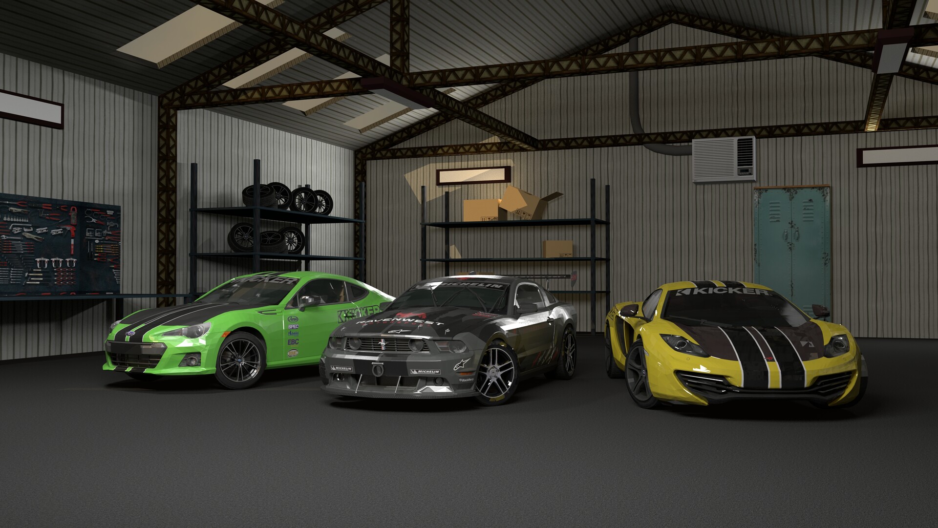 ArtStation - Garage for Car Racing Game