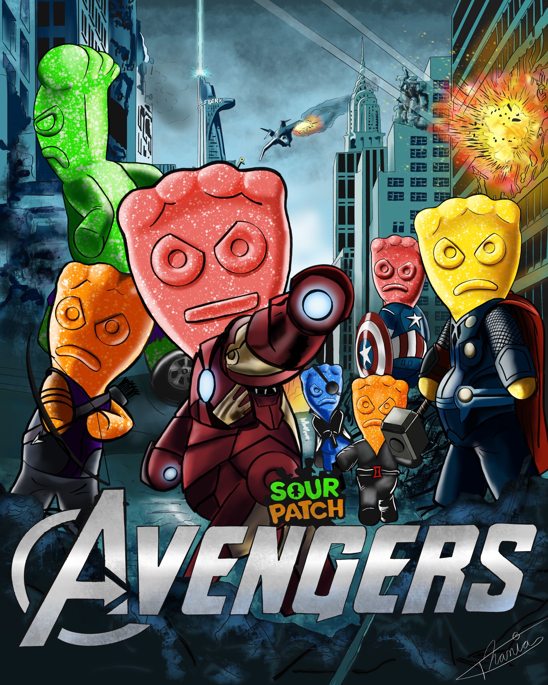ArtStation - Sour Patch Avengers