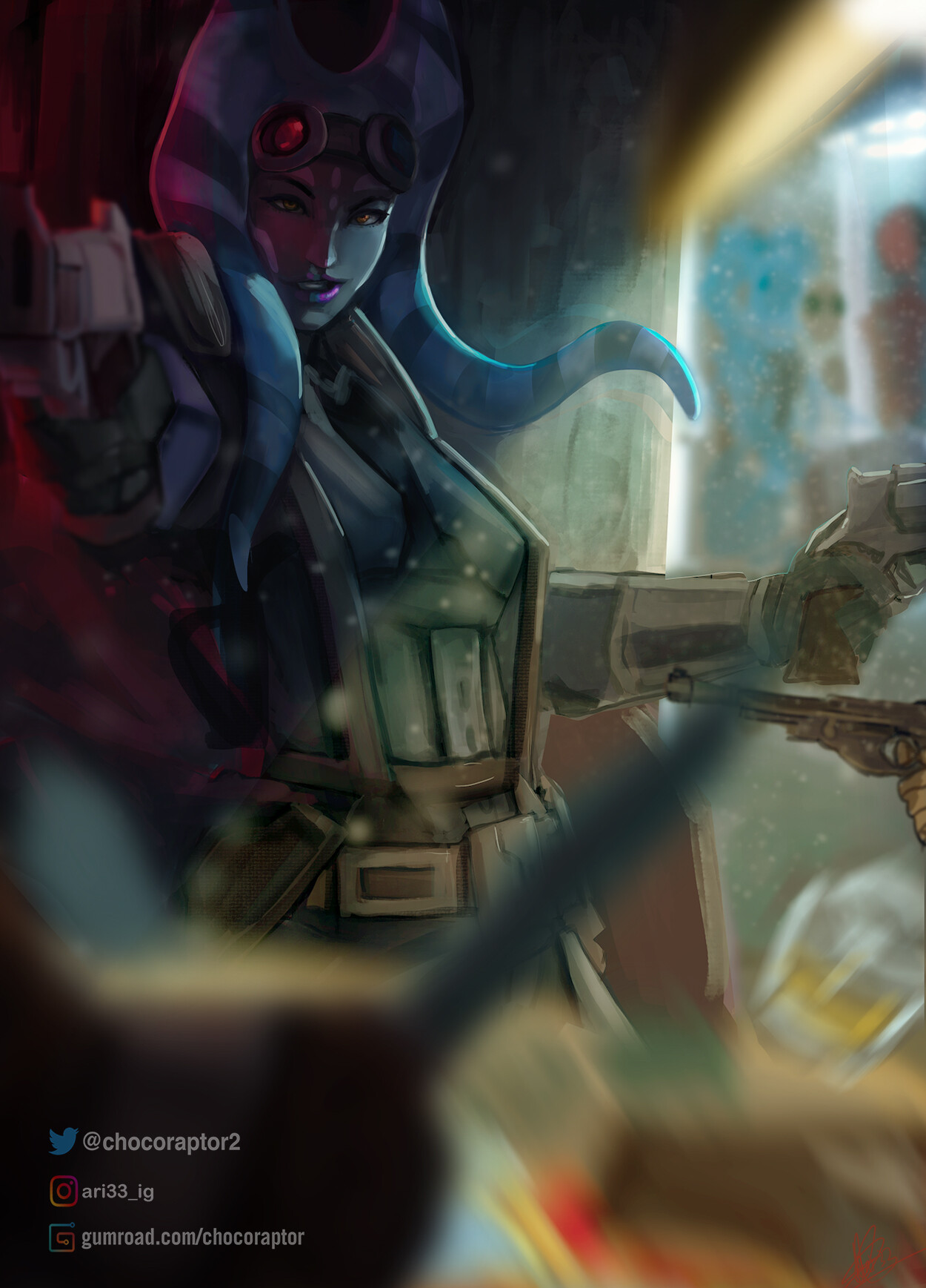 ArtStation - Commission - Star Wars bar fight