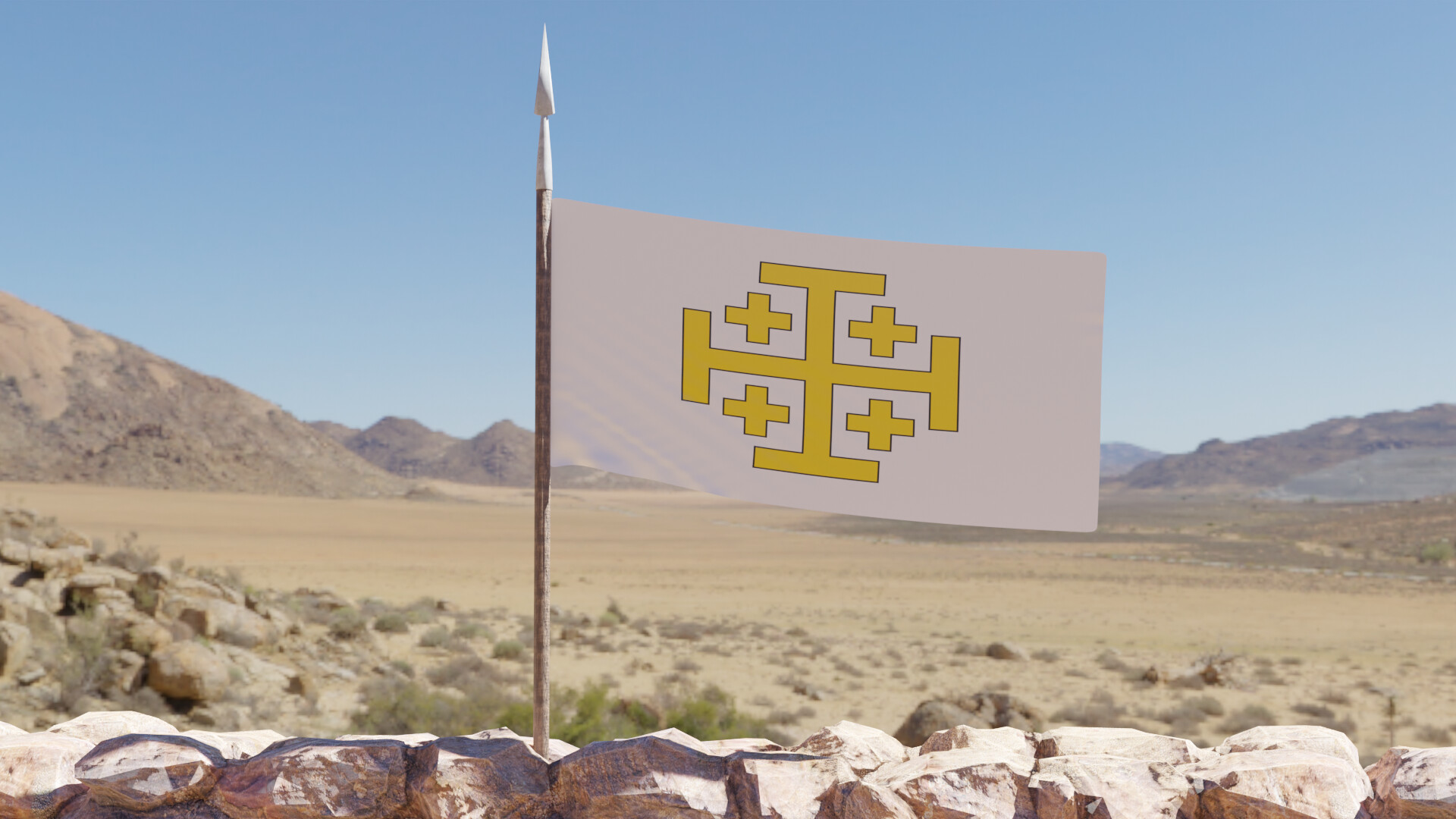 ArtStation - Kingdom of Jerusalem Flag