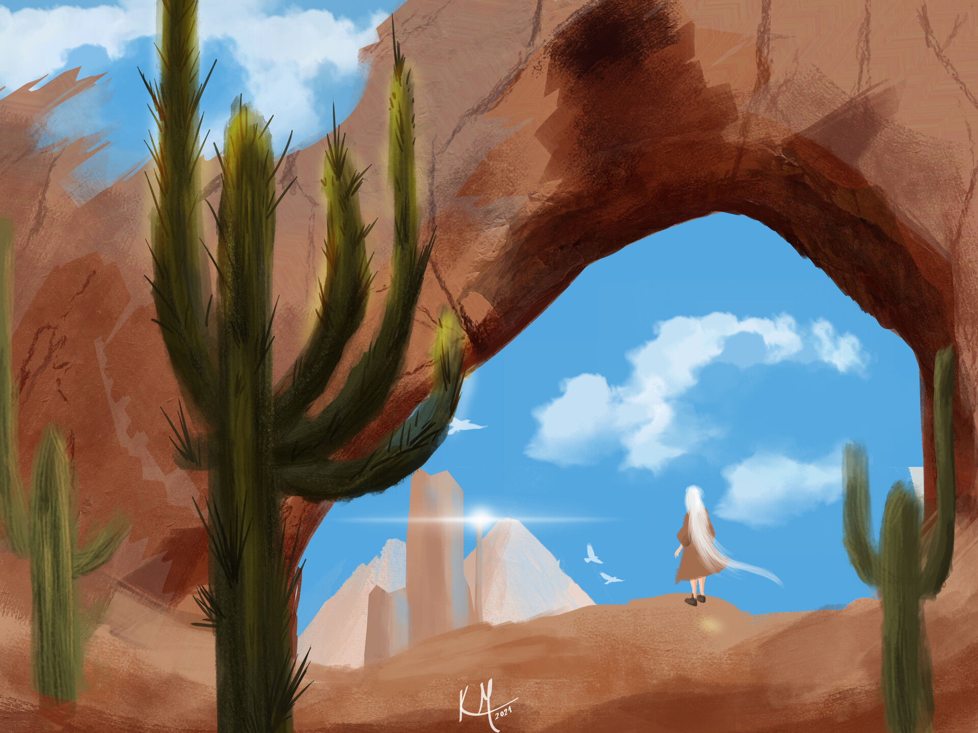 ArtStation - Desert View - Practice