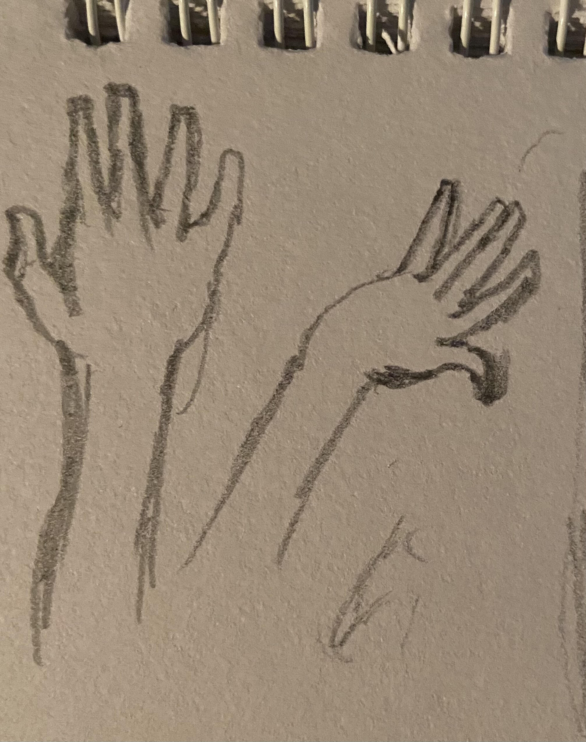 ArtStation - posing hands sketch