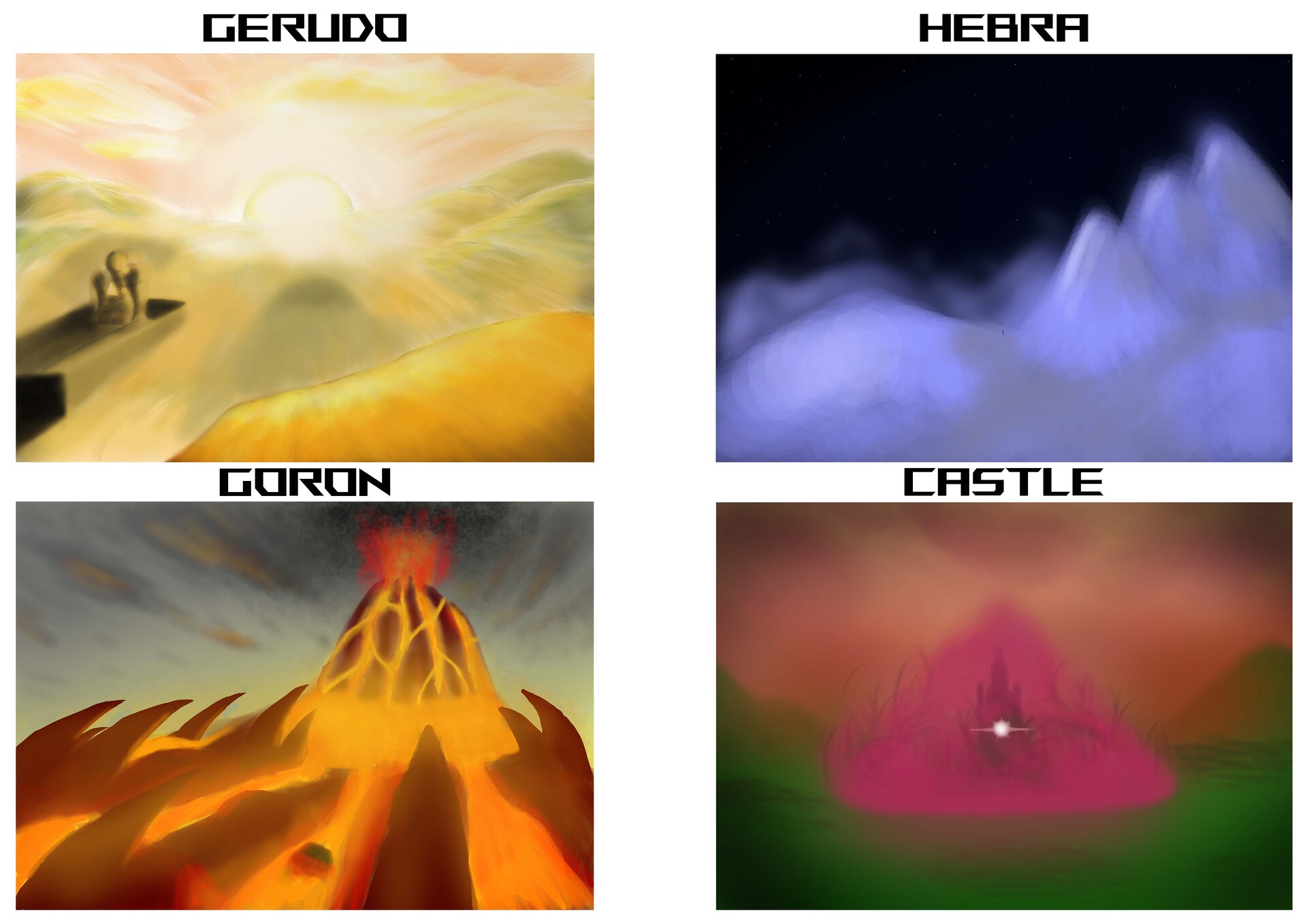 ArtStation - Zelda landscapes