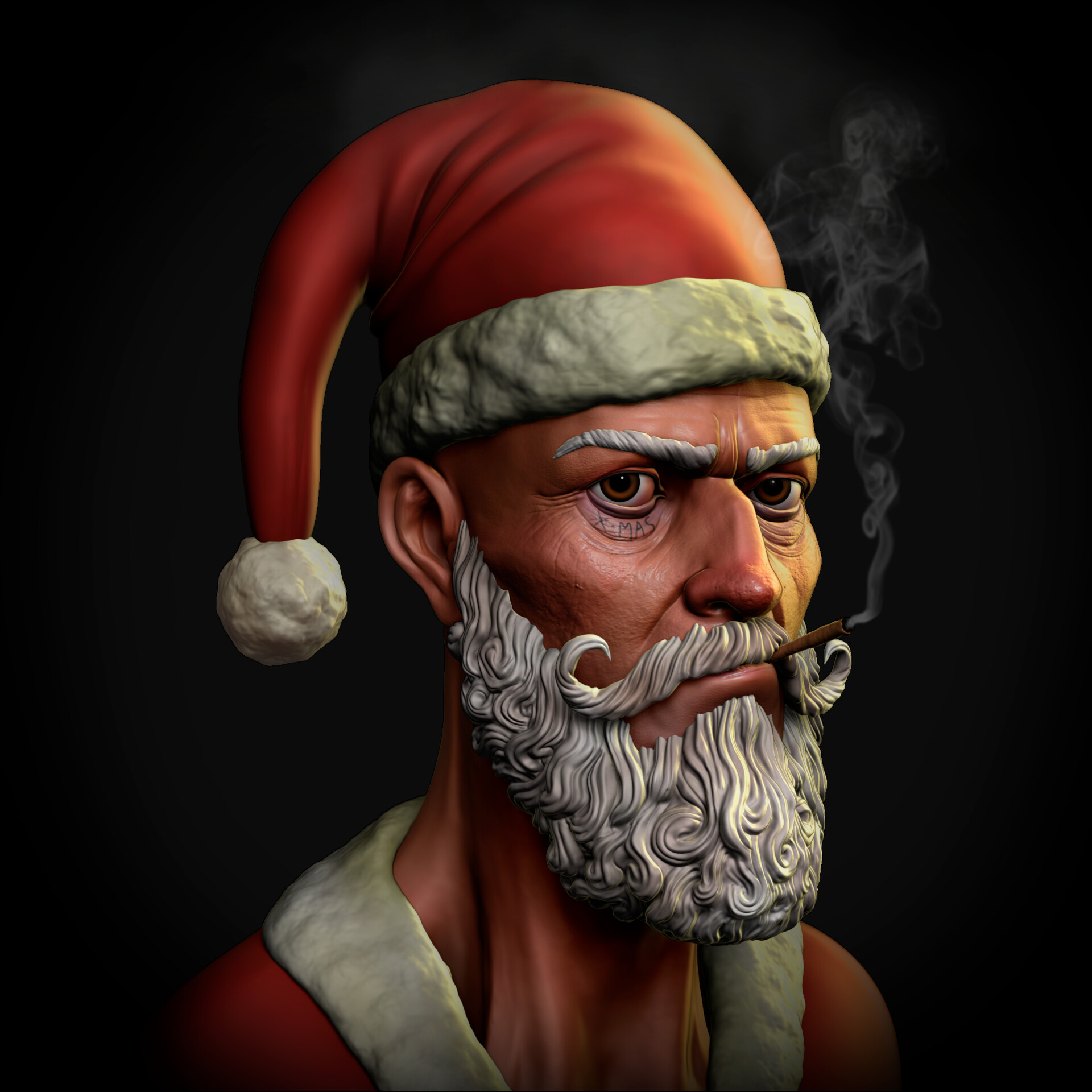 ArtStation - Angry Santa