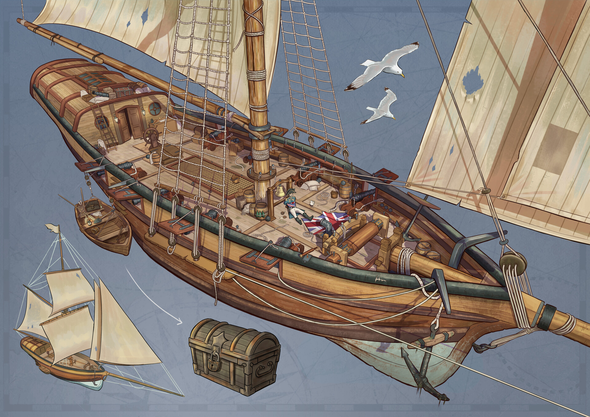 ArtStation - Pirate Ship - Royal Navy Deserters