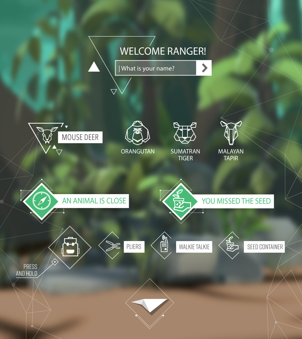 ArtStation - Rainforest/ AR user interface