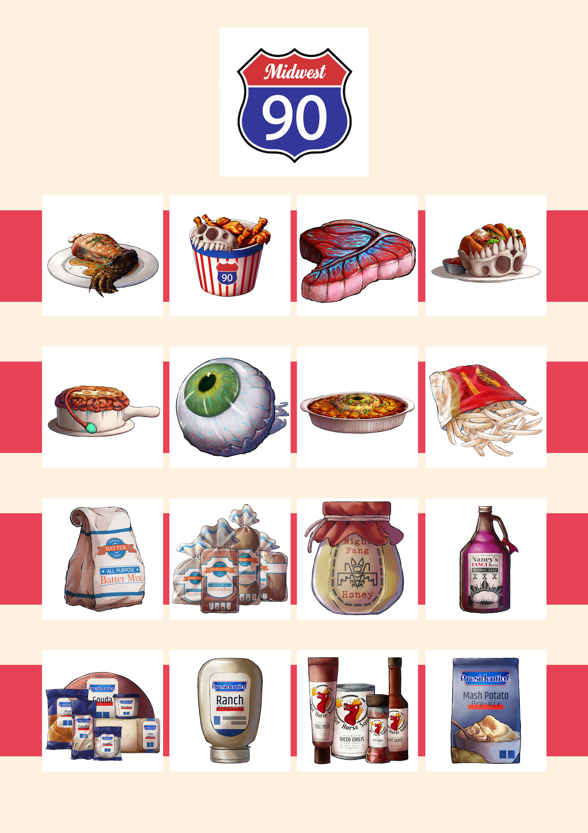 ArtStation - Midwest 90 Game Items Asset