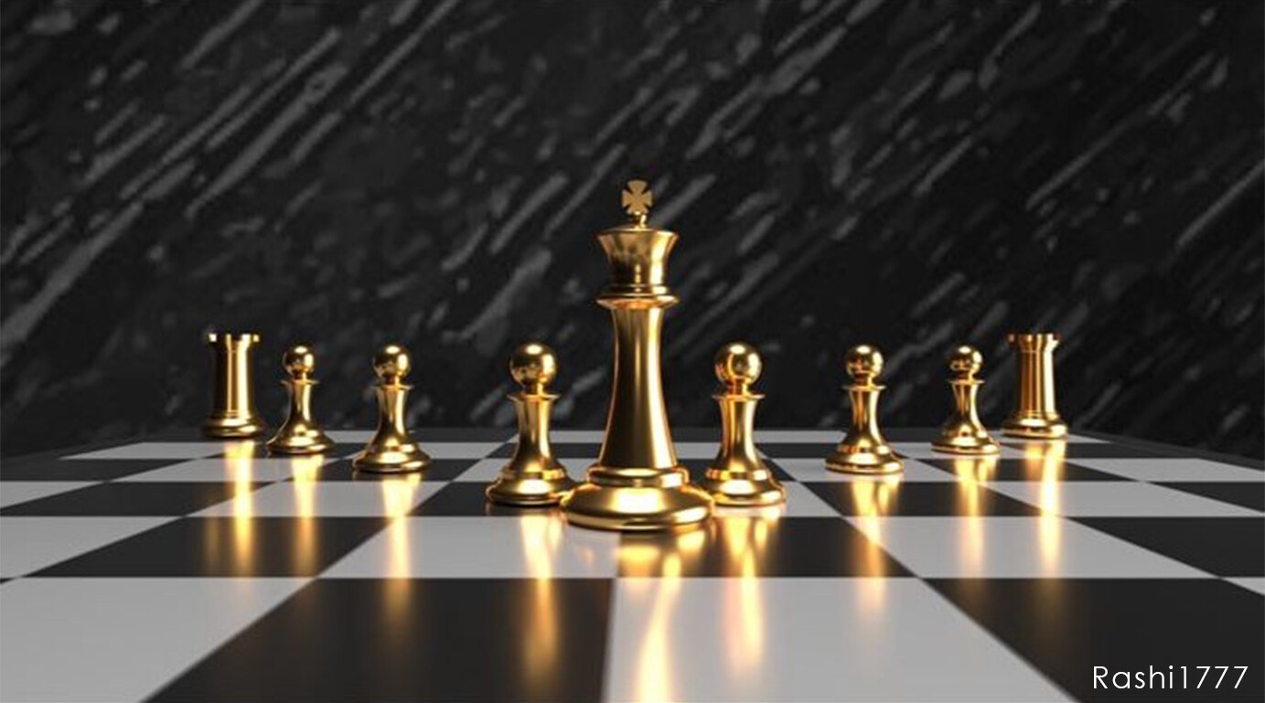 ArtStation - Gold chess