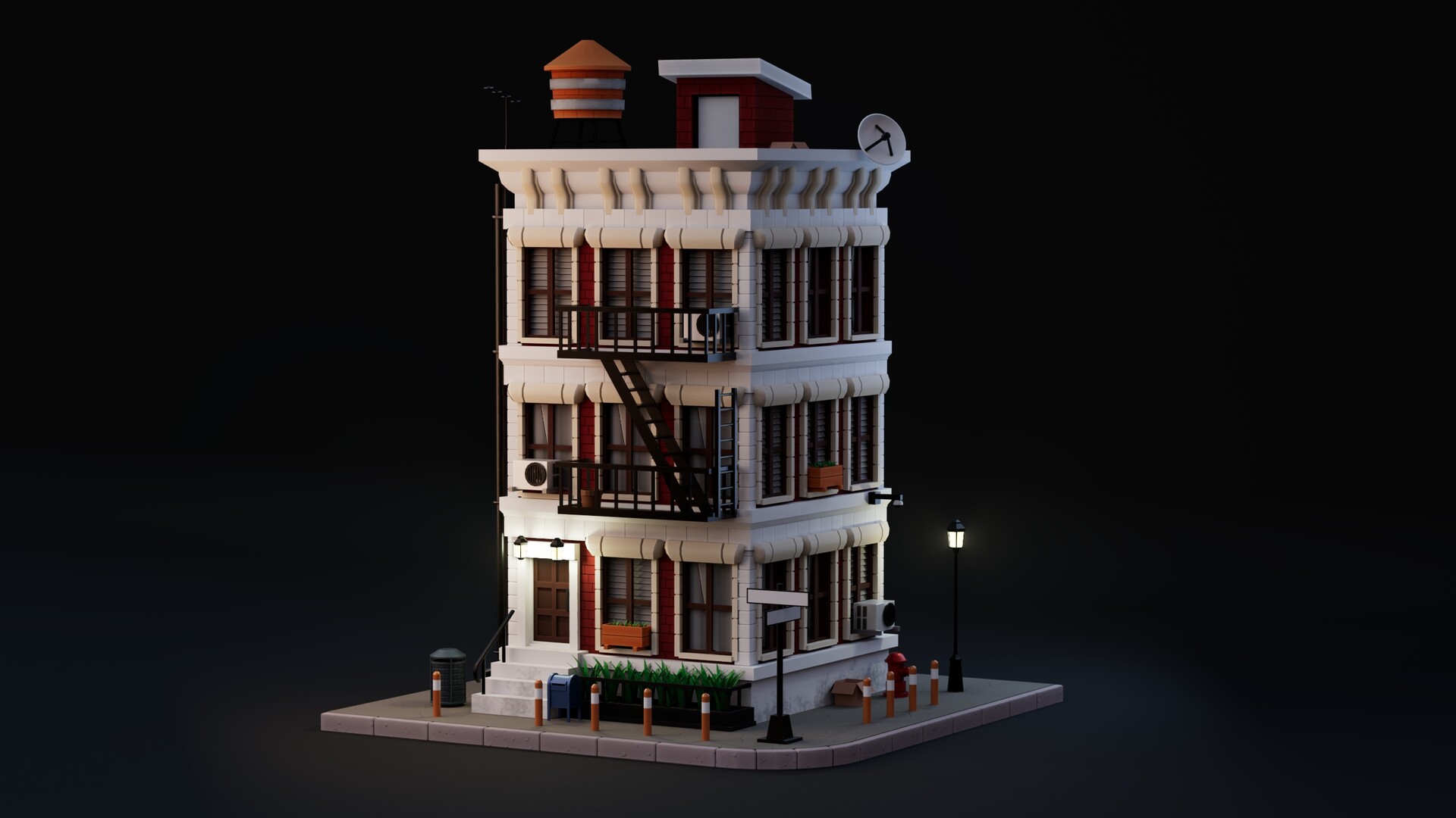 ArtStation - Cartoon Modular Building