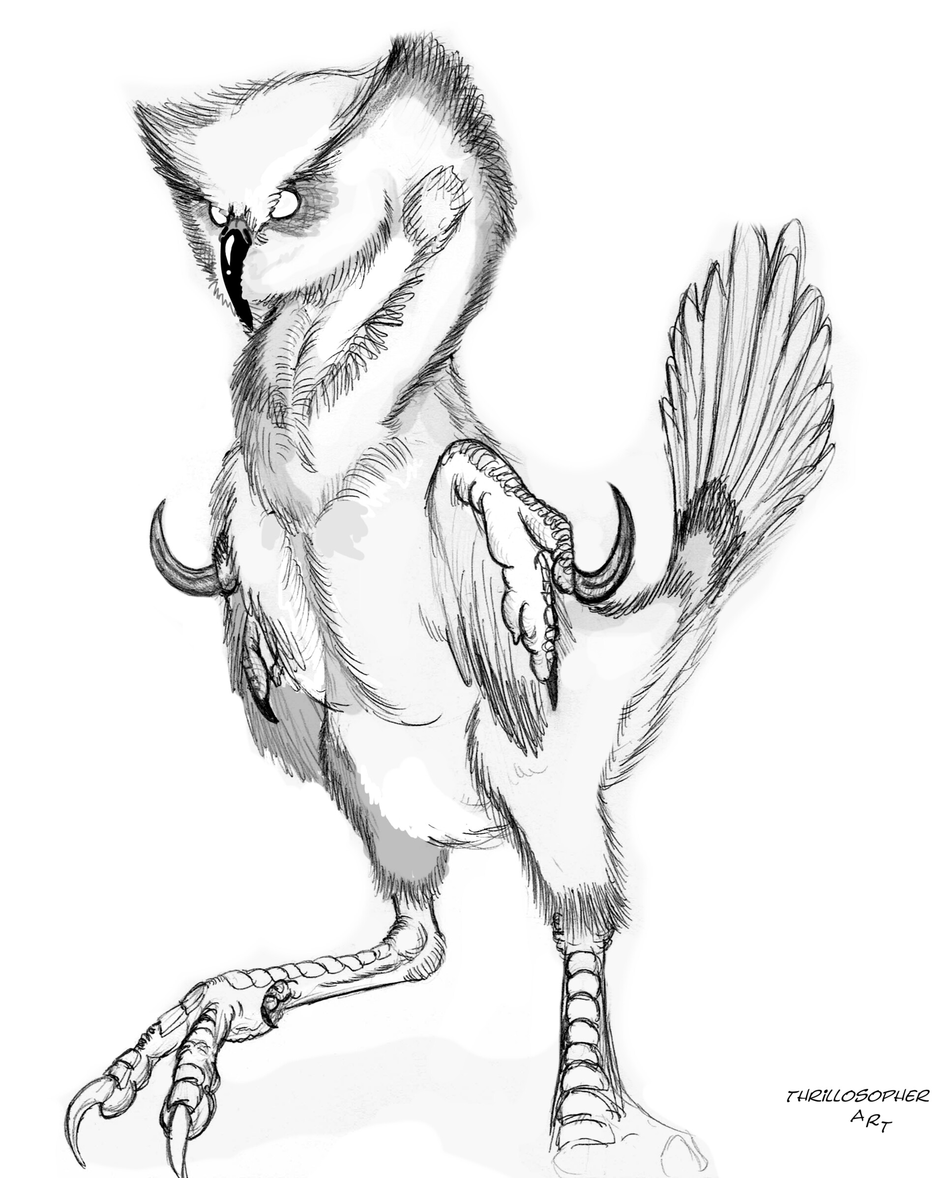 ArtStation - Kikiyaon - Zombie Making Demon Owl of Africa