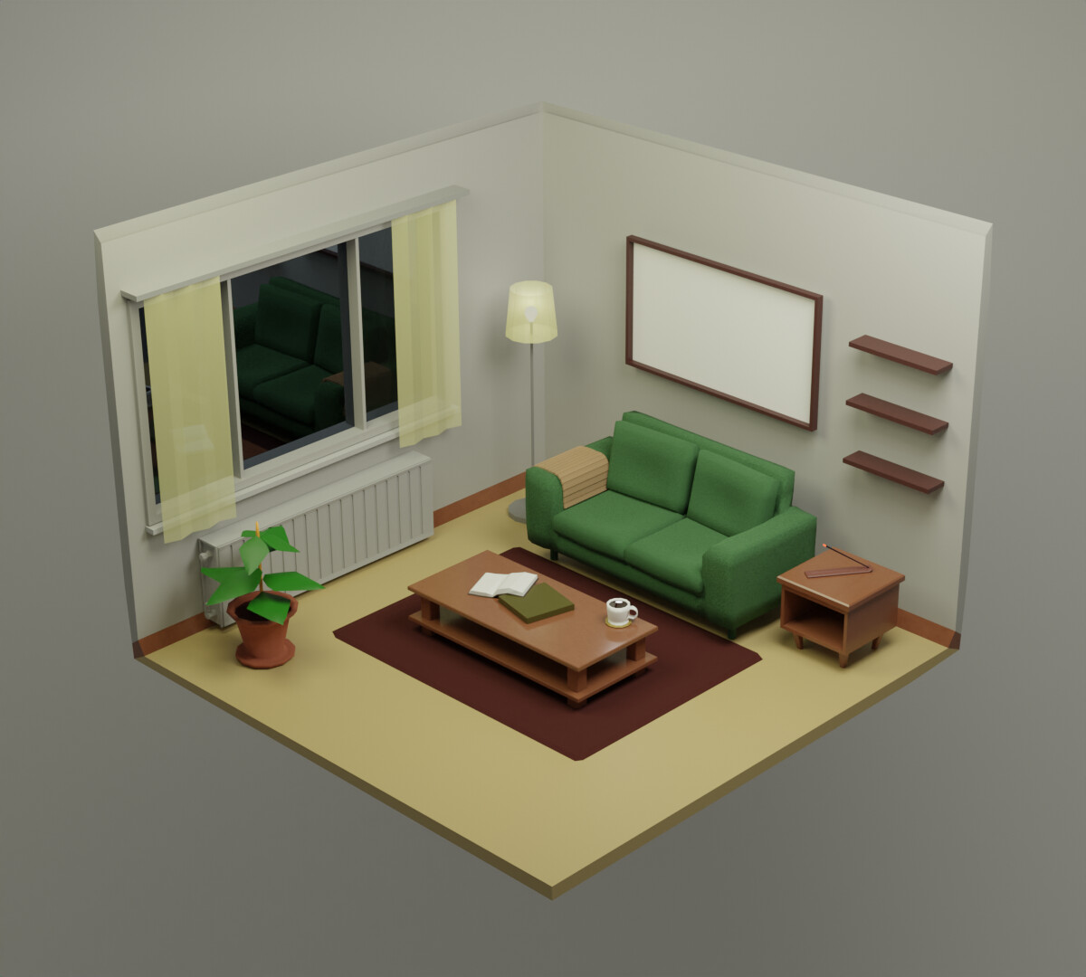 ArtStation - Basic living room