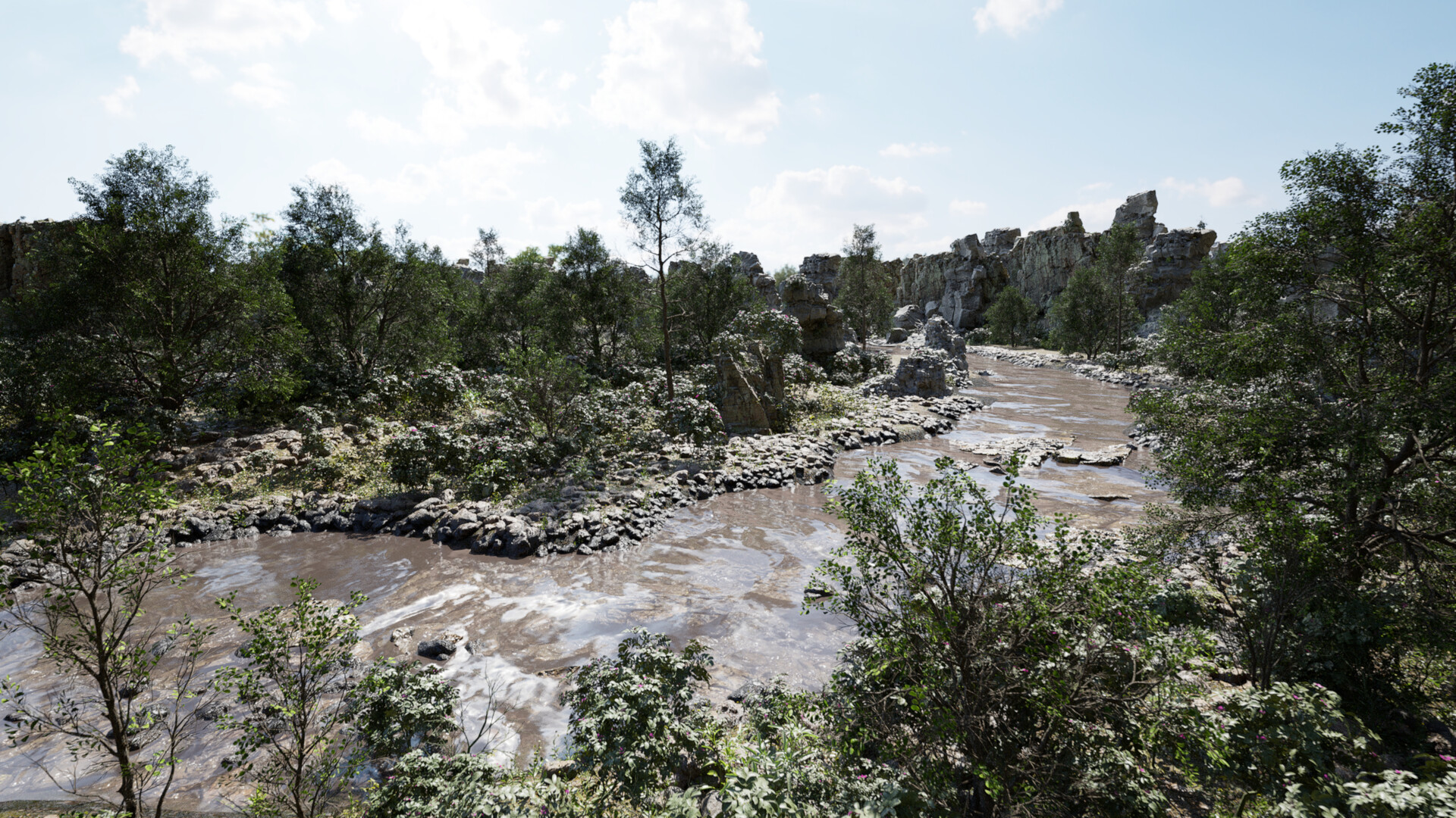 ArtStation - Unreal Engine 4.27 river environment