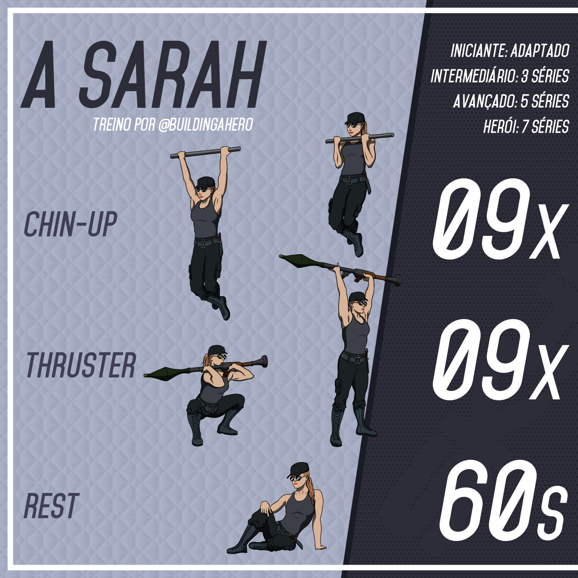 Sarah Connor Doing Pull Ups