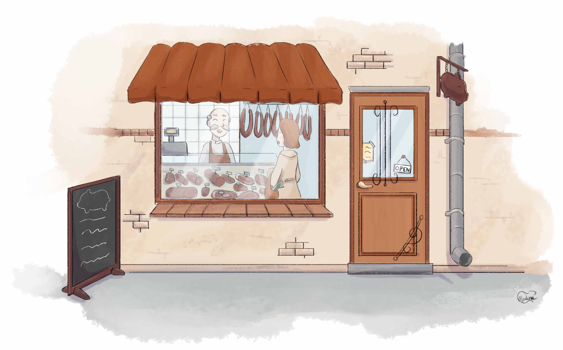 ArtStation - a small butcher shop