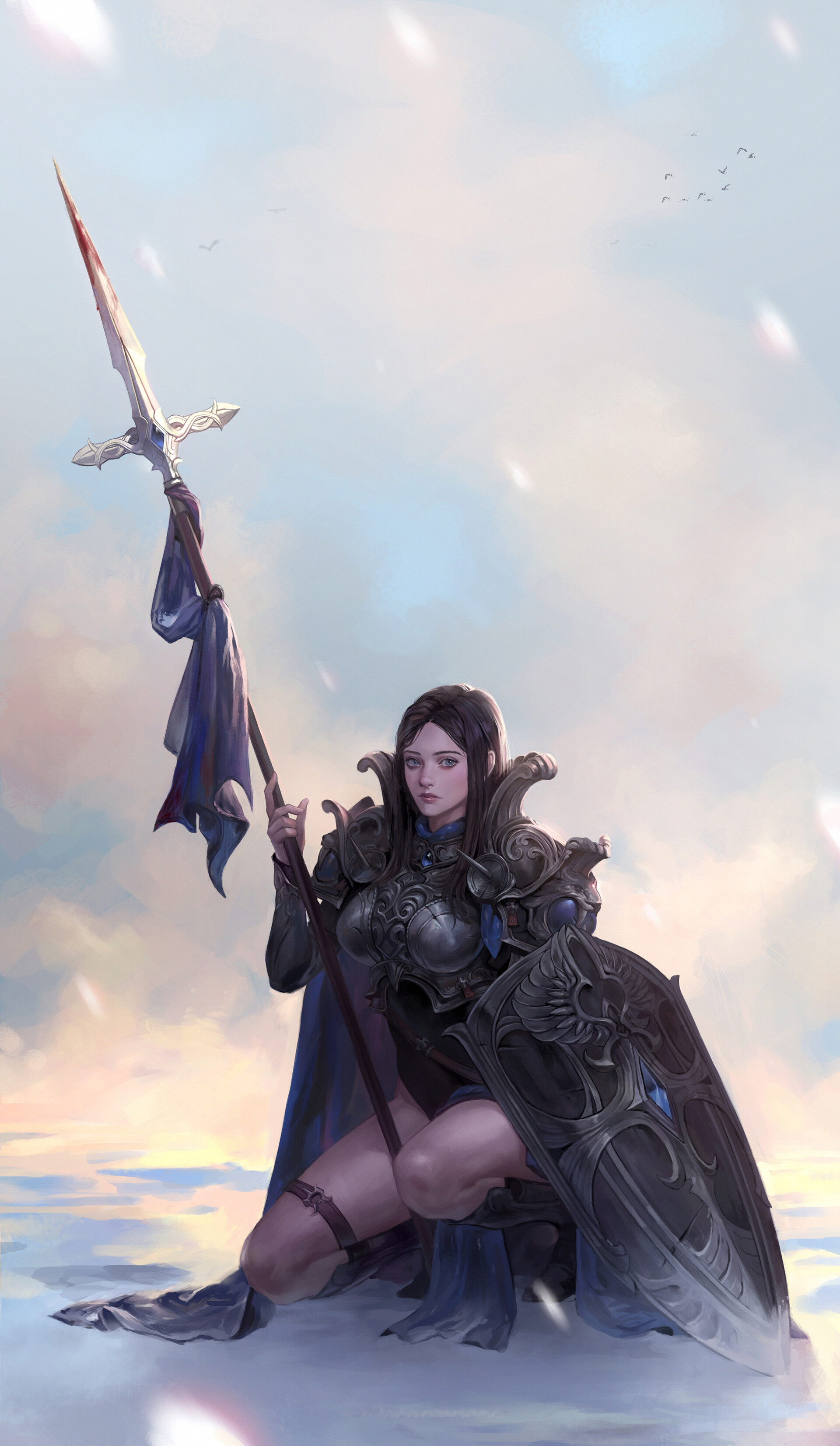 ArtStation - knight in the snow