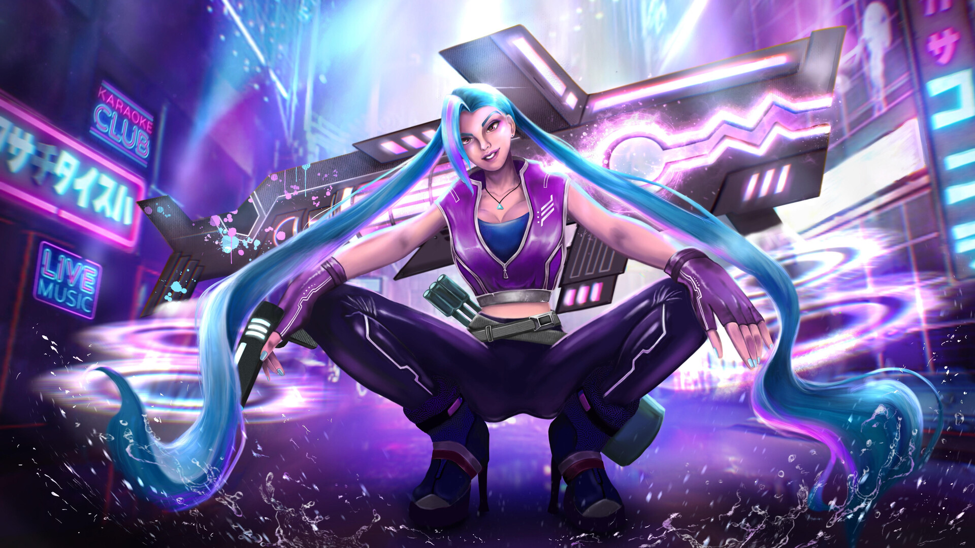 ArtStation - Cyber City Jinx | Fanmade Splash