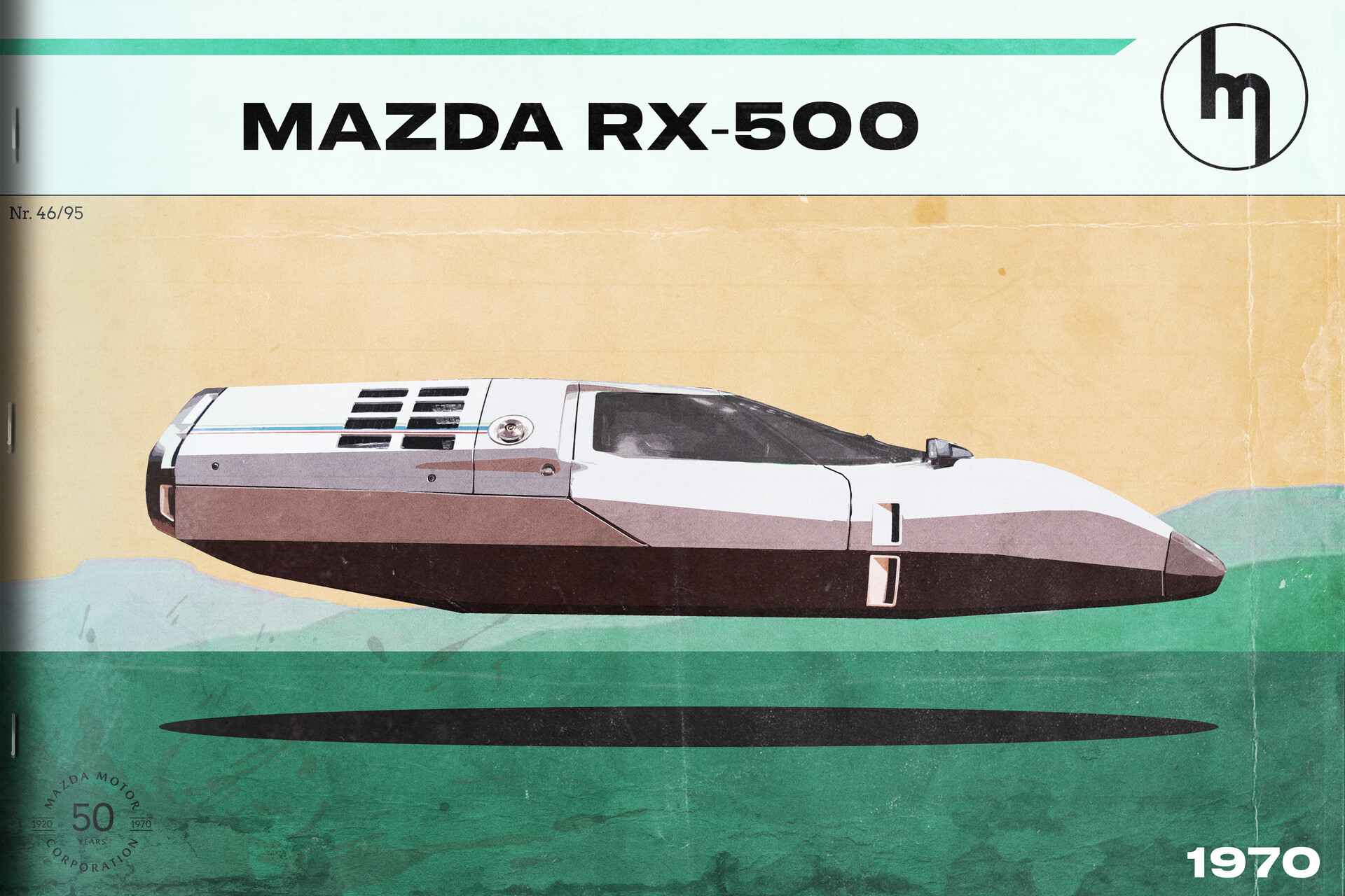 ArtStation - Mazda RX500 Vintage Hovercar Magazine