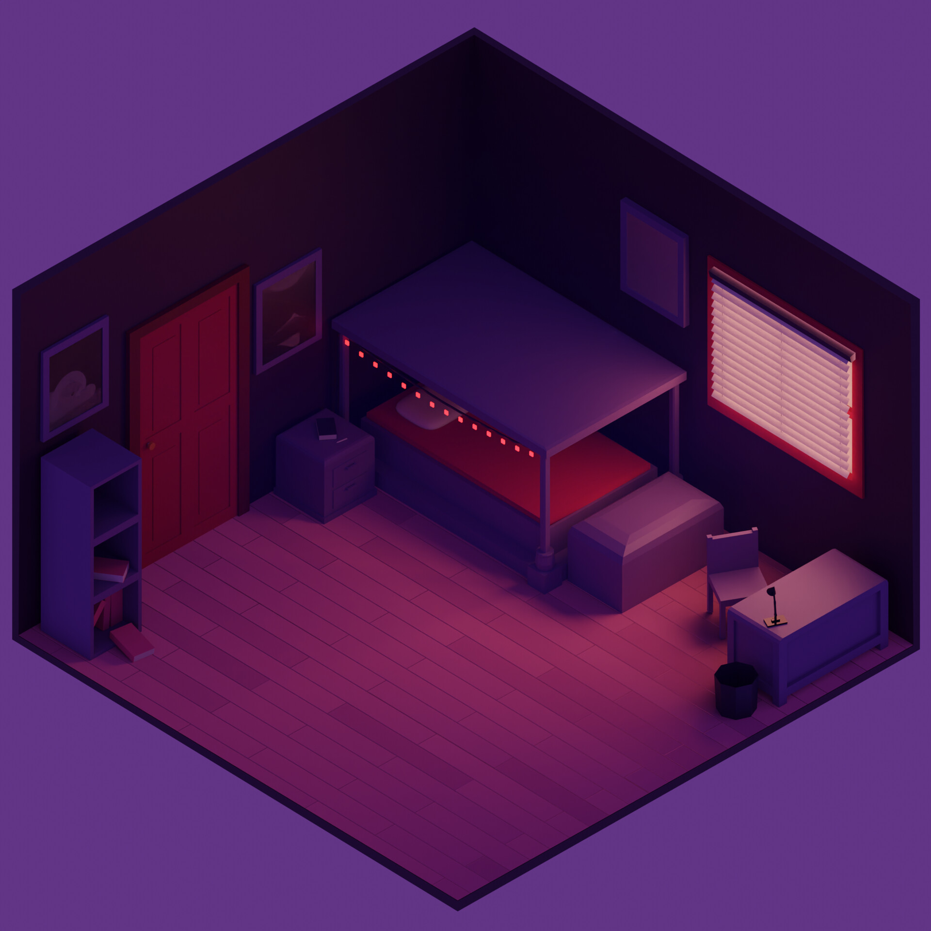 ArtStation - First isometric room