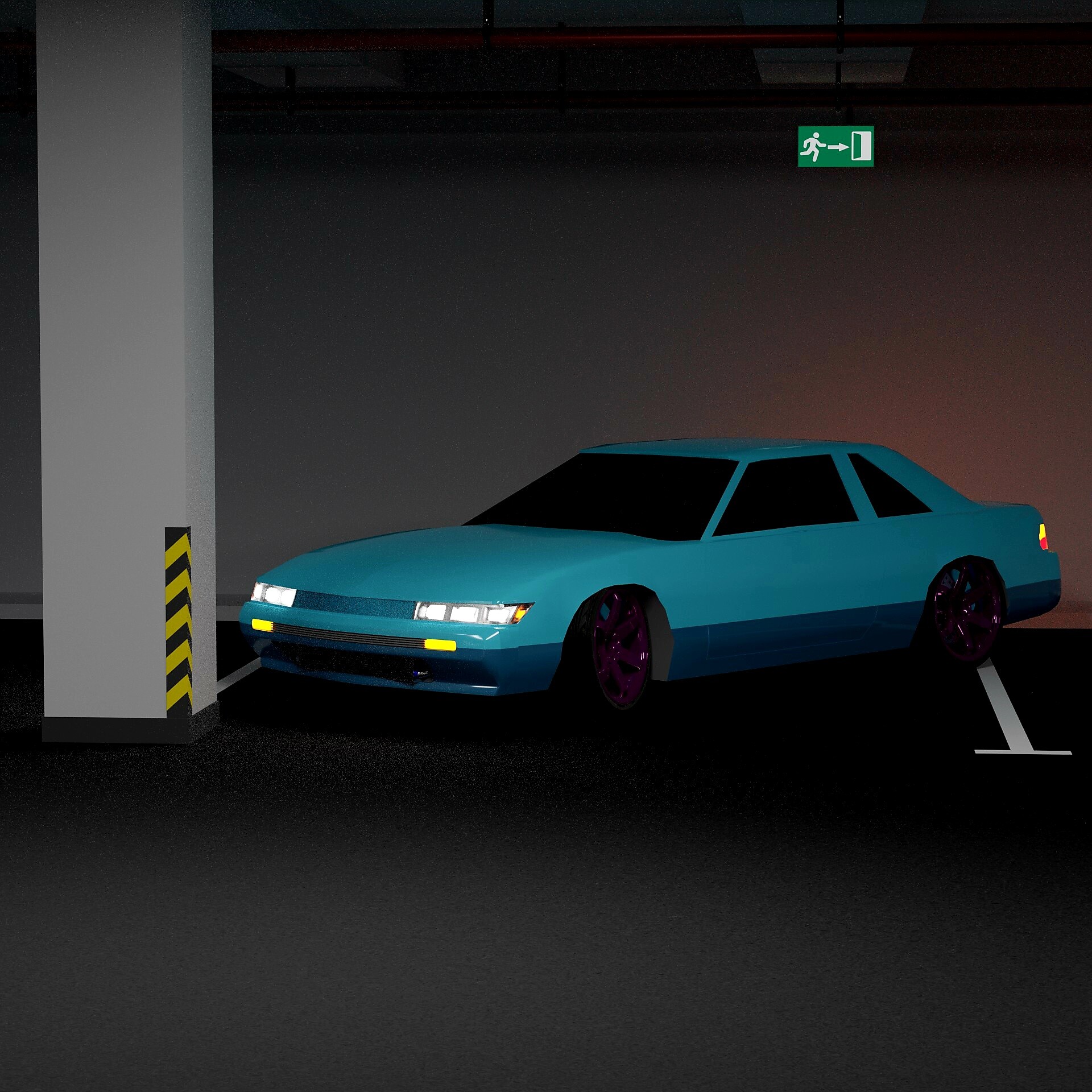 ArtStation - Nissan silvia s13