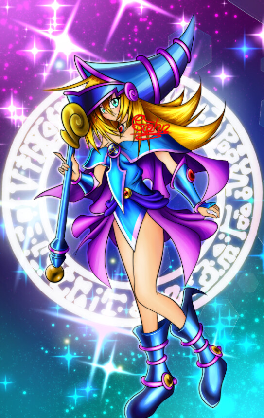 Artstation Dark Magician Girl Yu Gi Oh