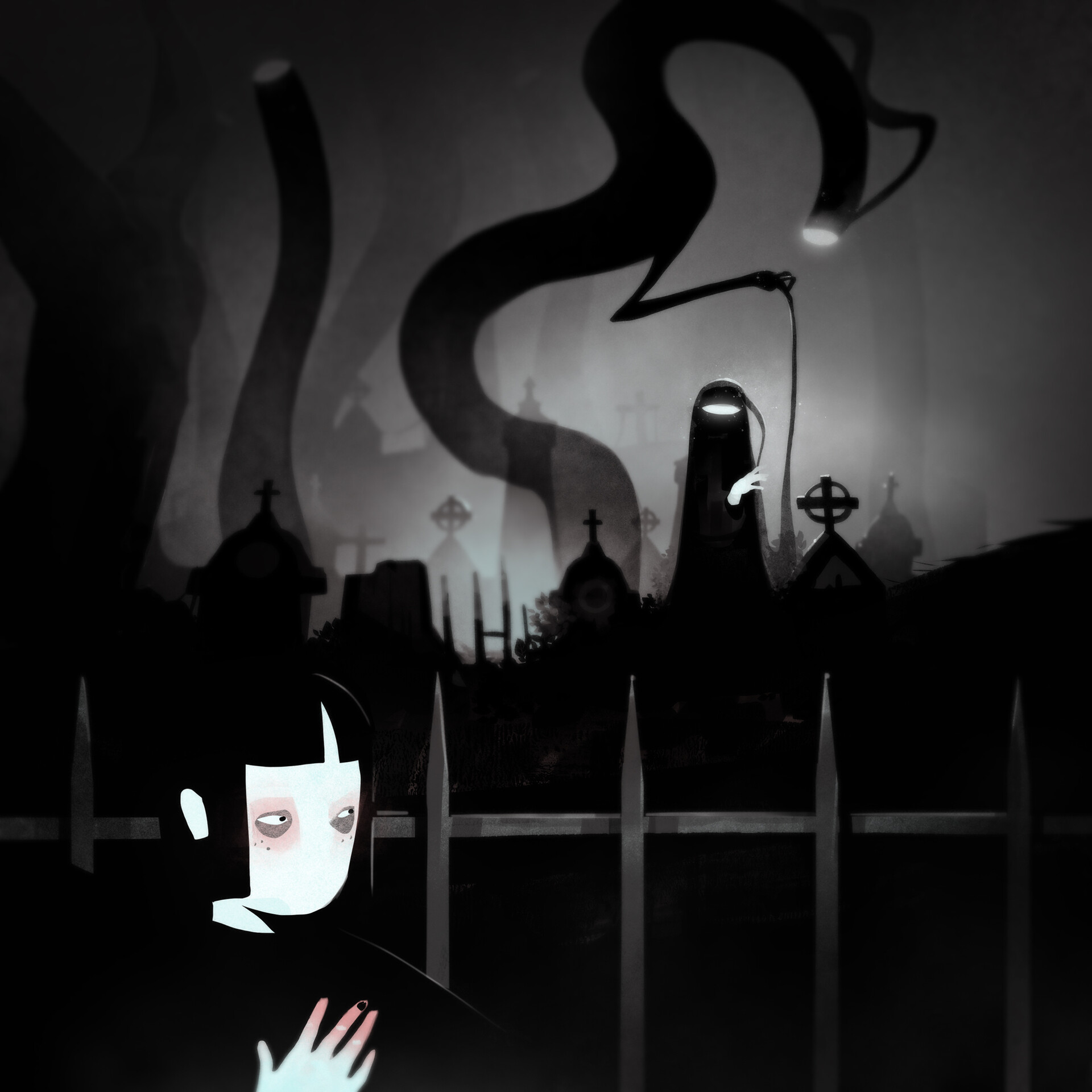 ArtStation - Cemetery mist